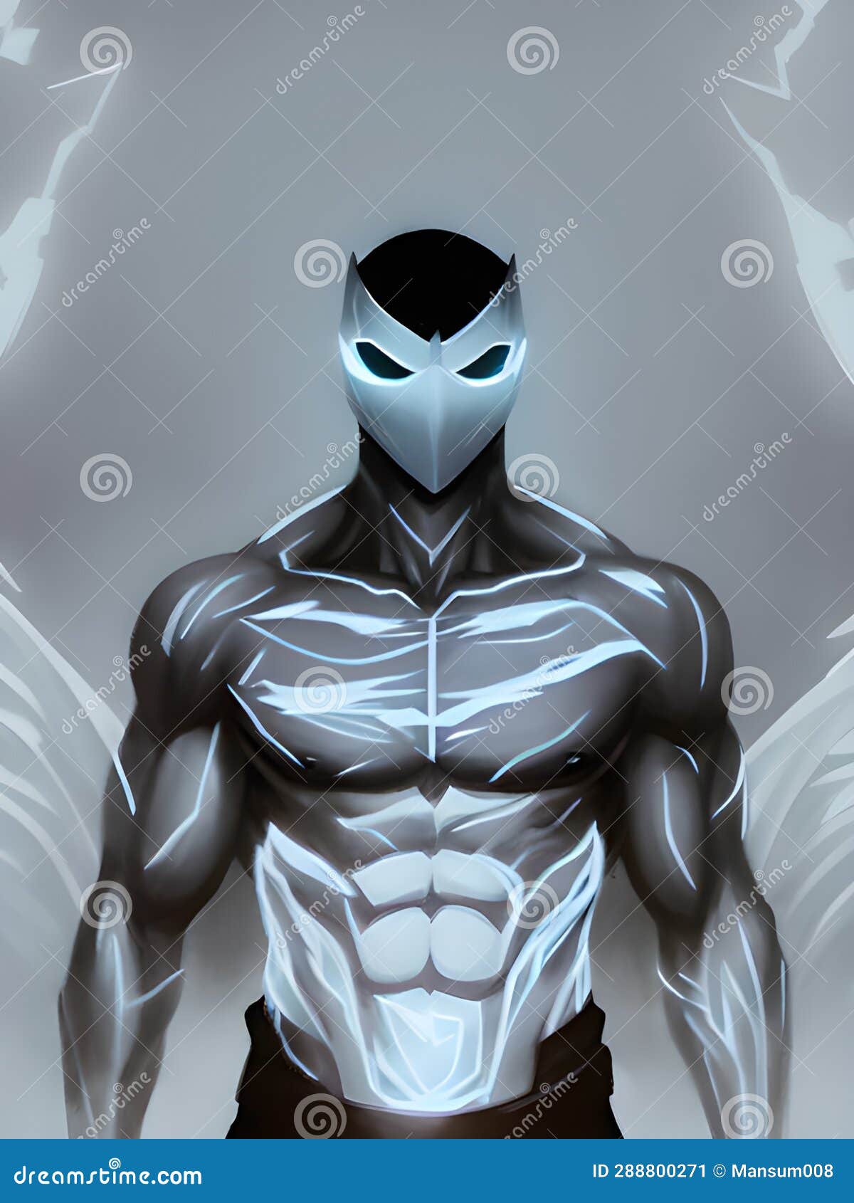 Illustration of a Superhero with a Magic Power, Ai Generated Stock ...