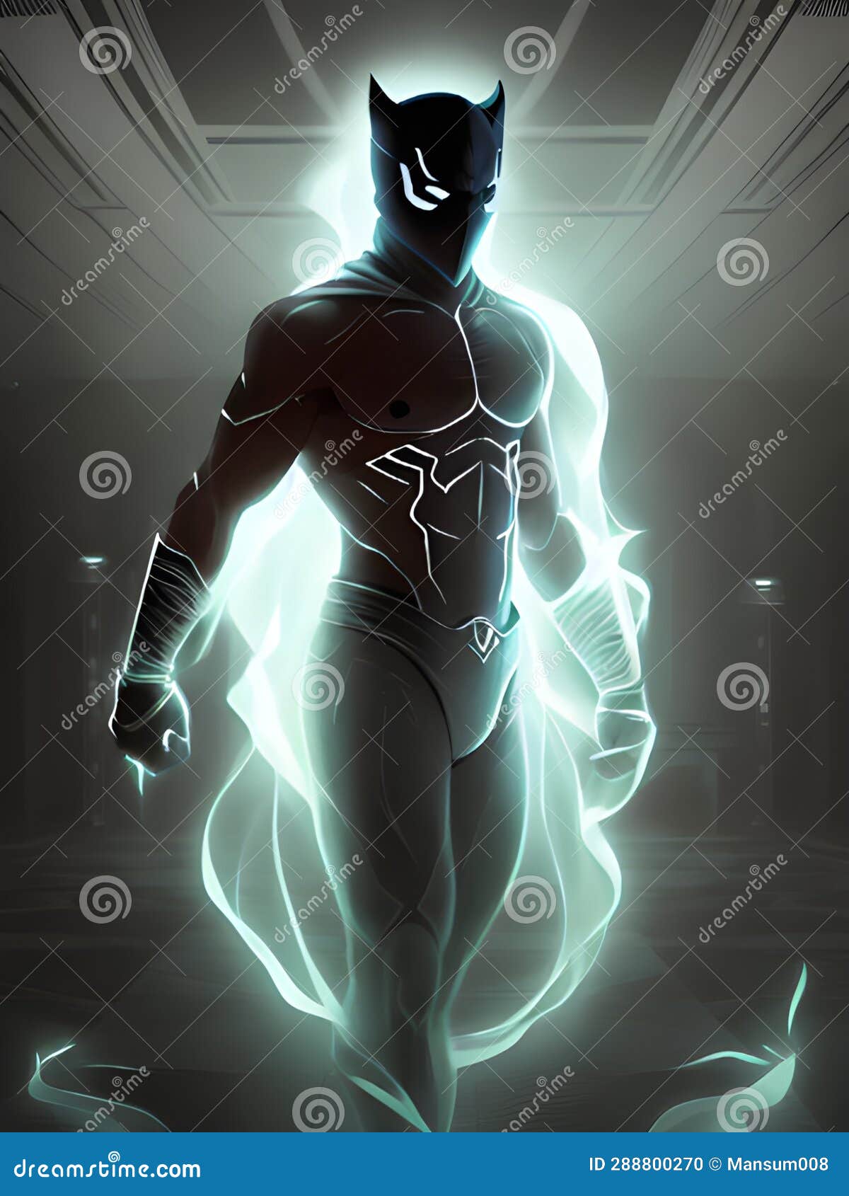 Illustration of a Superhero with a Magic Power, Ai Generated Stock ...