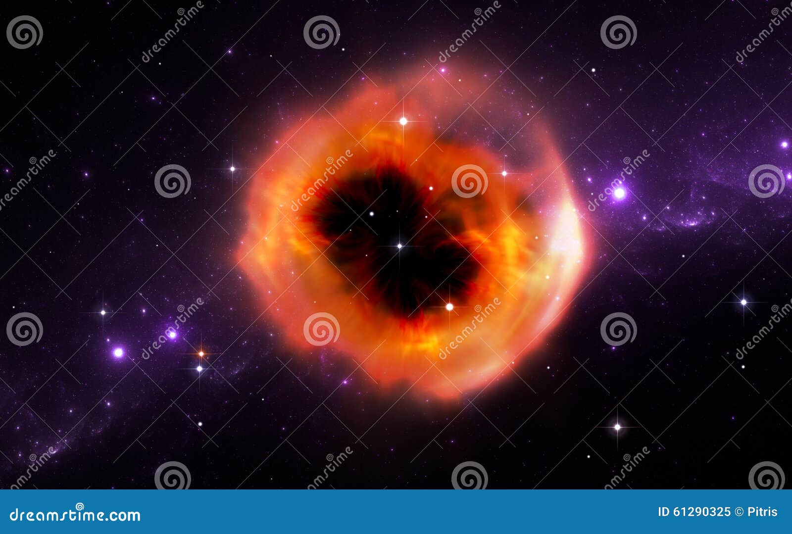Illustration of the Supernova Explosion Stock Illustration ...