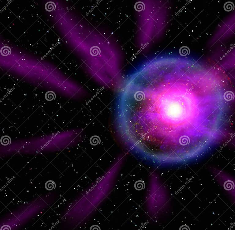 Illustration of a Supernova at Night Stock Illustration - Illustration ...