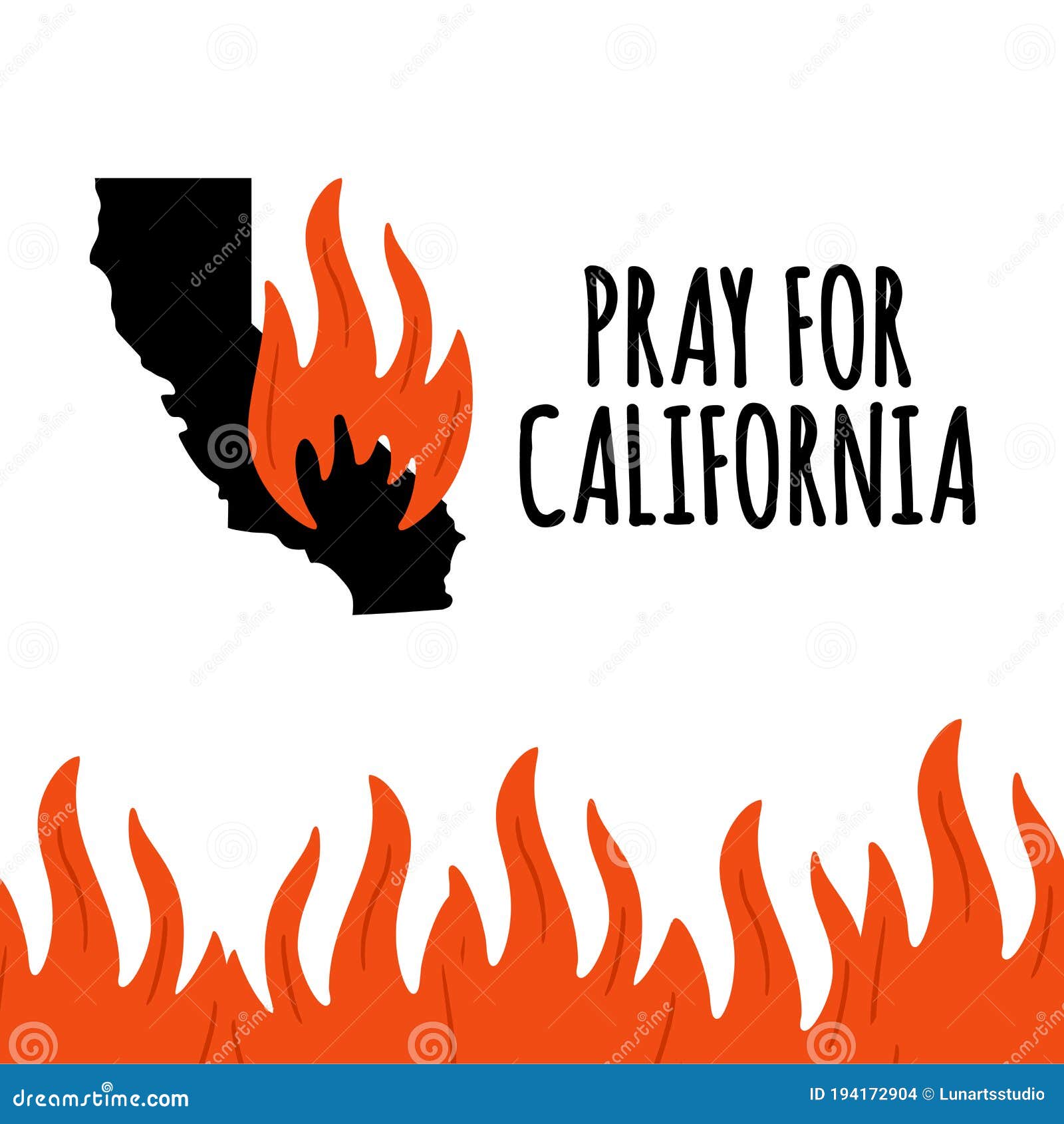 Illustration in Support of the Southern California after a Wildfires ...
