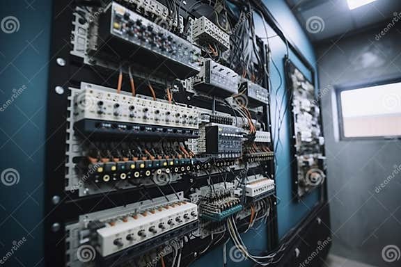 Illustration, Switchboard Computer, Generative Ai Stock Illustration - Illustration of ...