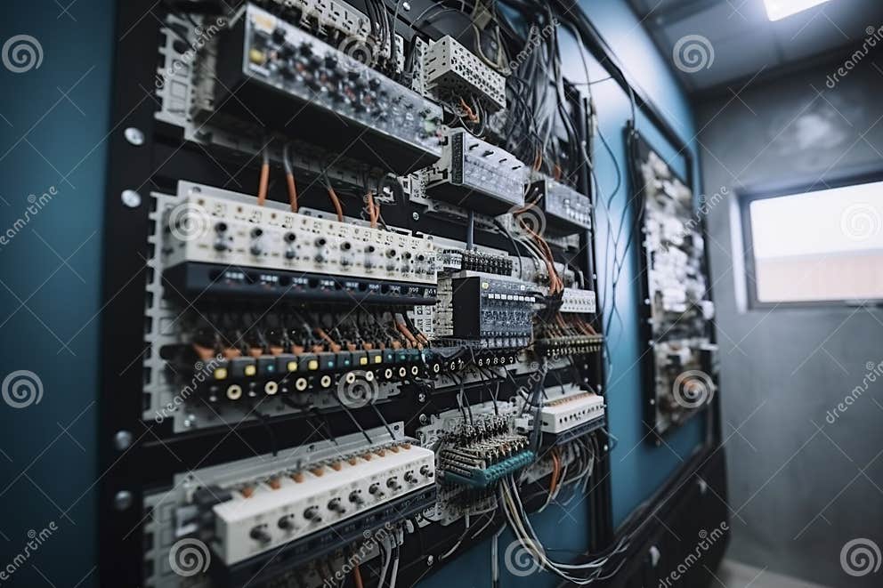 Illustration, Switchboard Computer, Generative Ai Stock Illustration ...