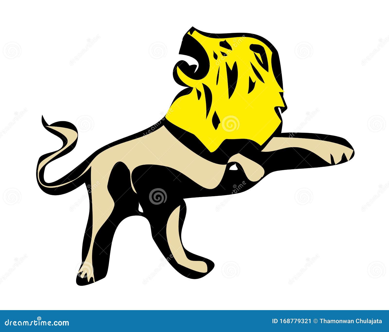 Illustration of Symbol Lion Stock Vector - Illustration of logo, jump ...