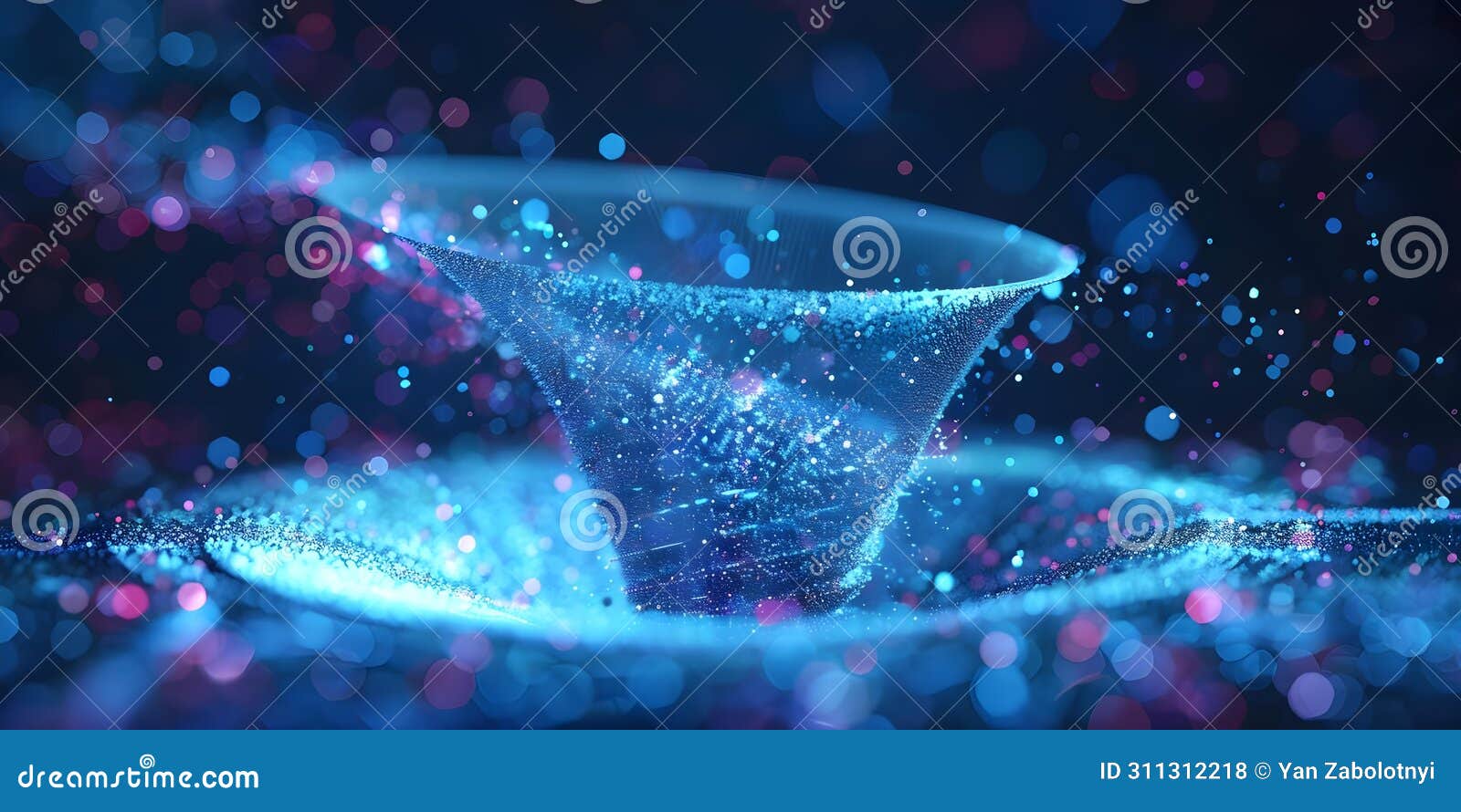 Illustration of a Symbolic Funnel Process in Modern Digital Data ...