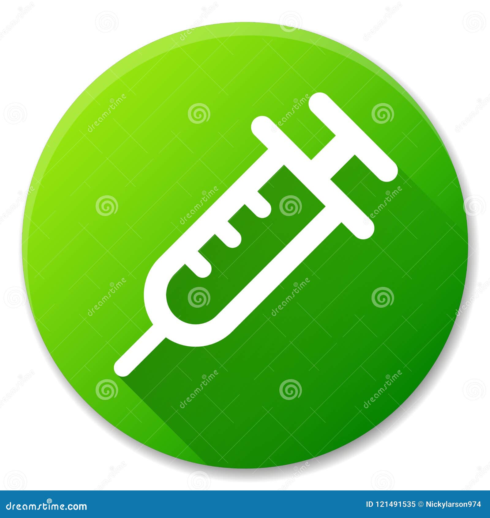 Syringe Green Circle Icon Design Stock Vector - Illustration of symbol ...