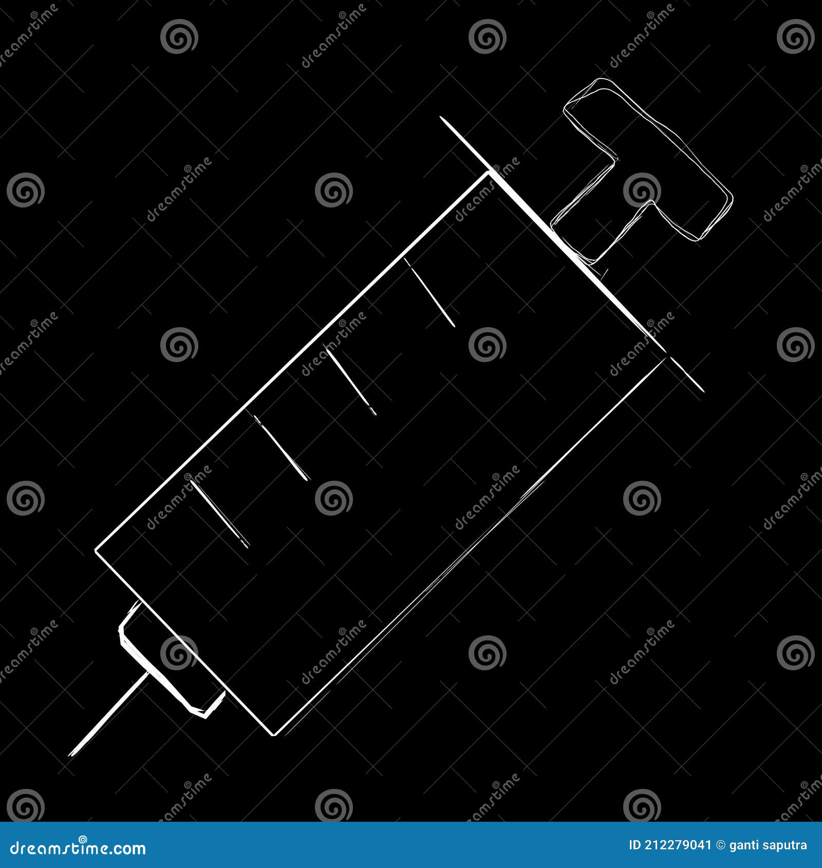 This is an Illustration of a Syringe Icon Stock Illustration ...