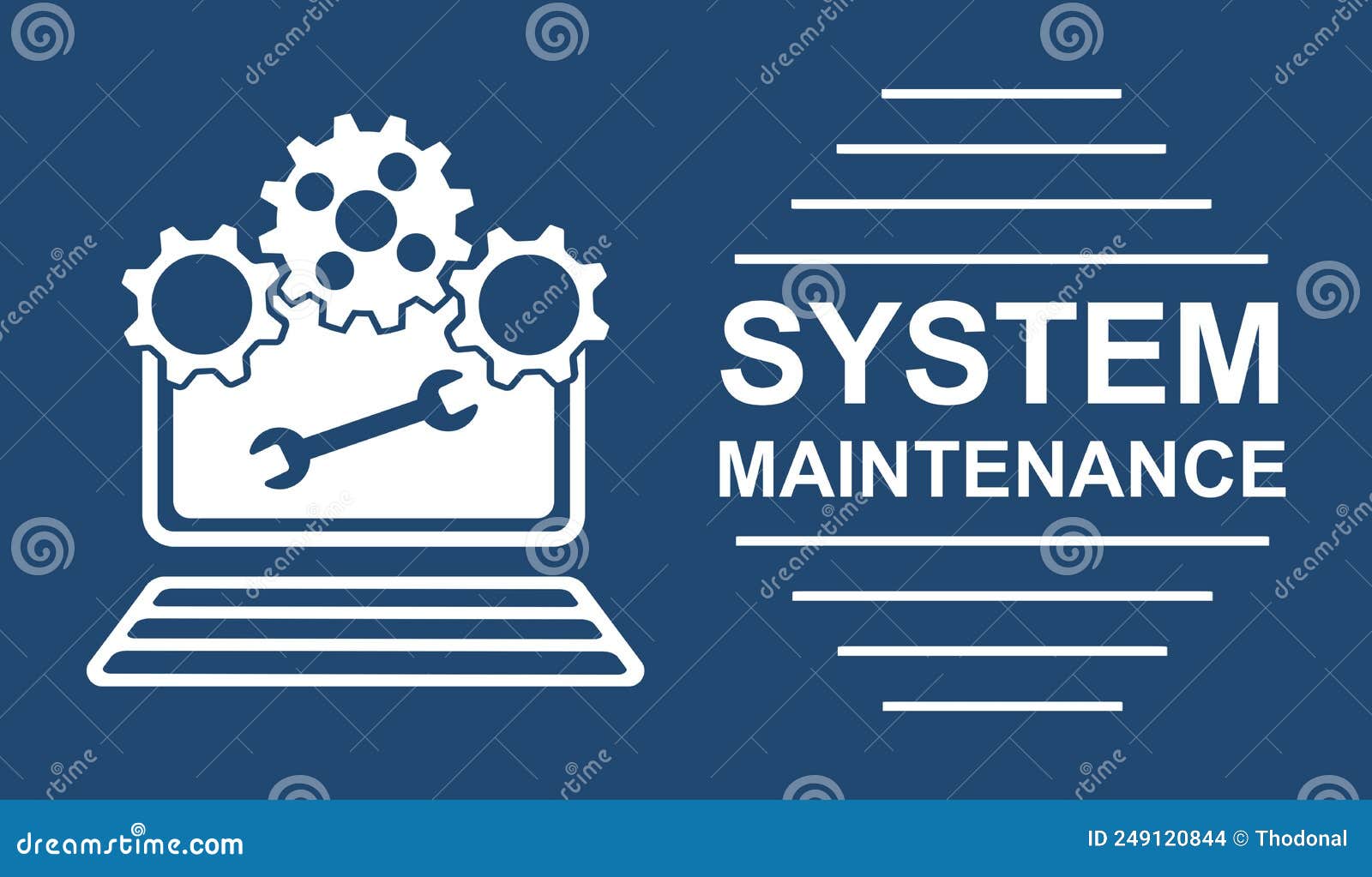 Concept of System Maintenance Stock Illustration - Illustration of ...