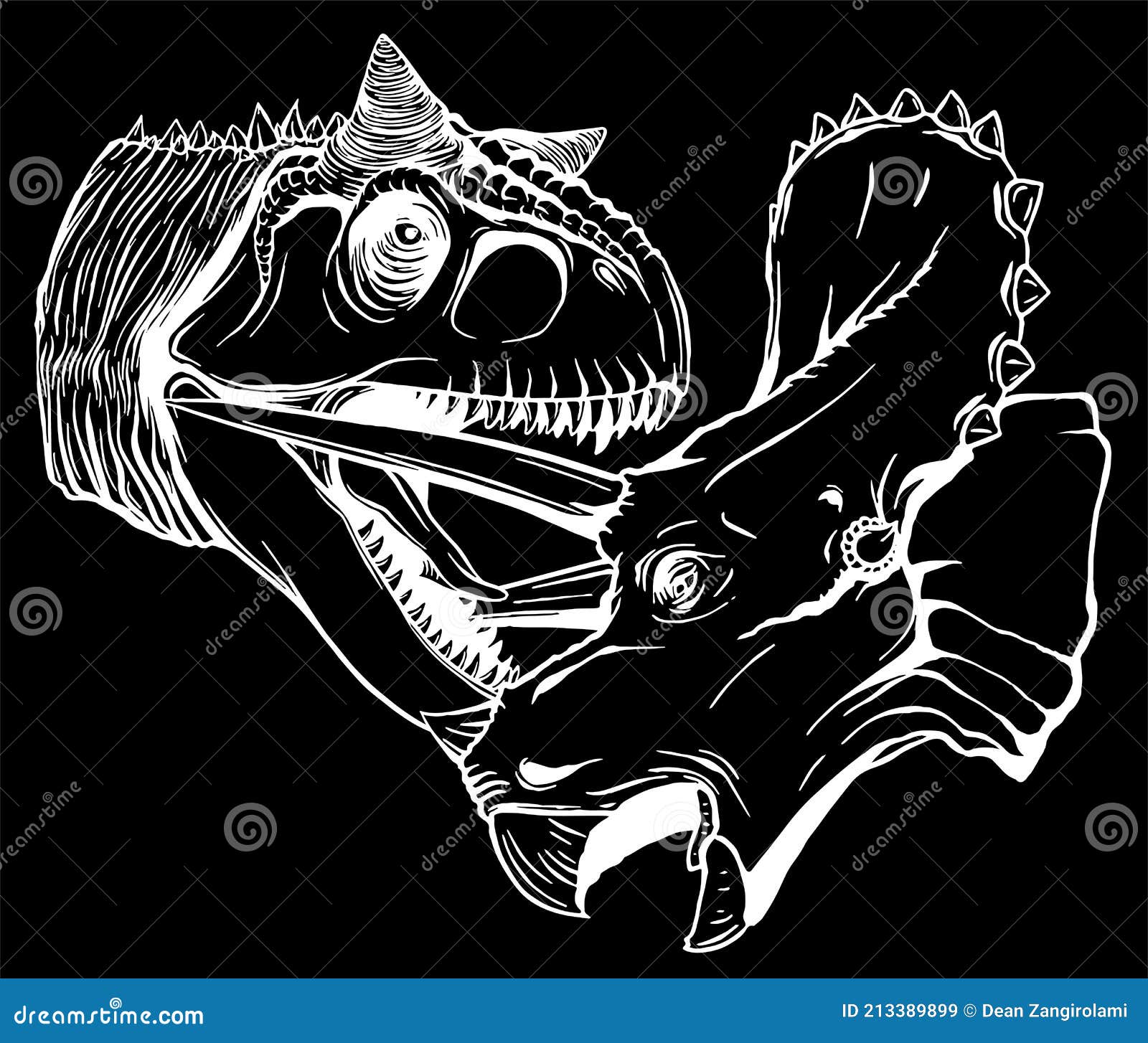 T Rex Versus Triceratops Illustration With A Tyrannosaurs Rex Attacking ... T Rex Versus Triceratops Illustration With A Tyrannosaurs Rex Attacking ...