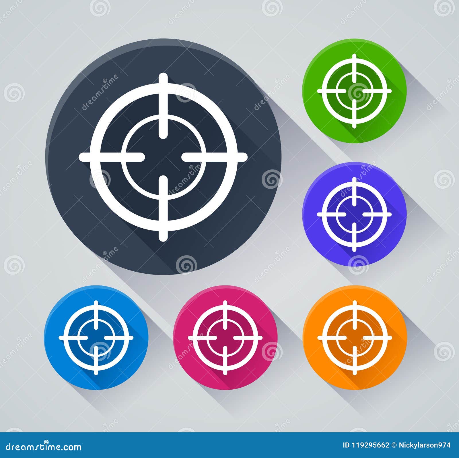 Red Target Circle Medical Vector Ripple. Sore Hurt Spot Place. Wave ...