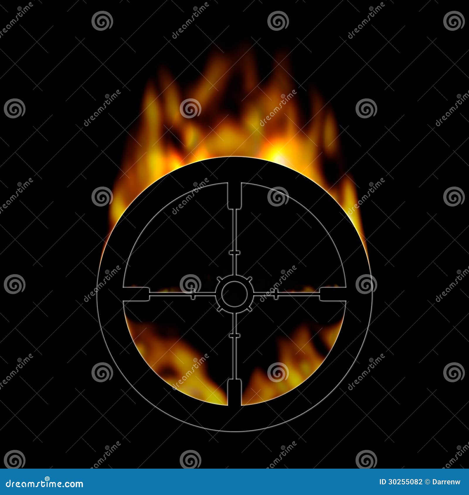 Hot Target stock illustration. Illustration of illustrated - 30255082