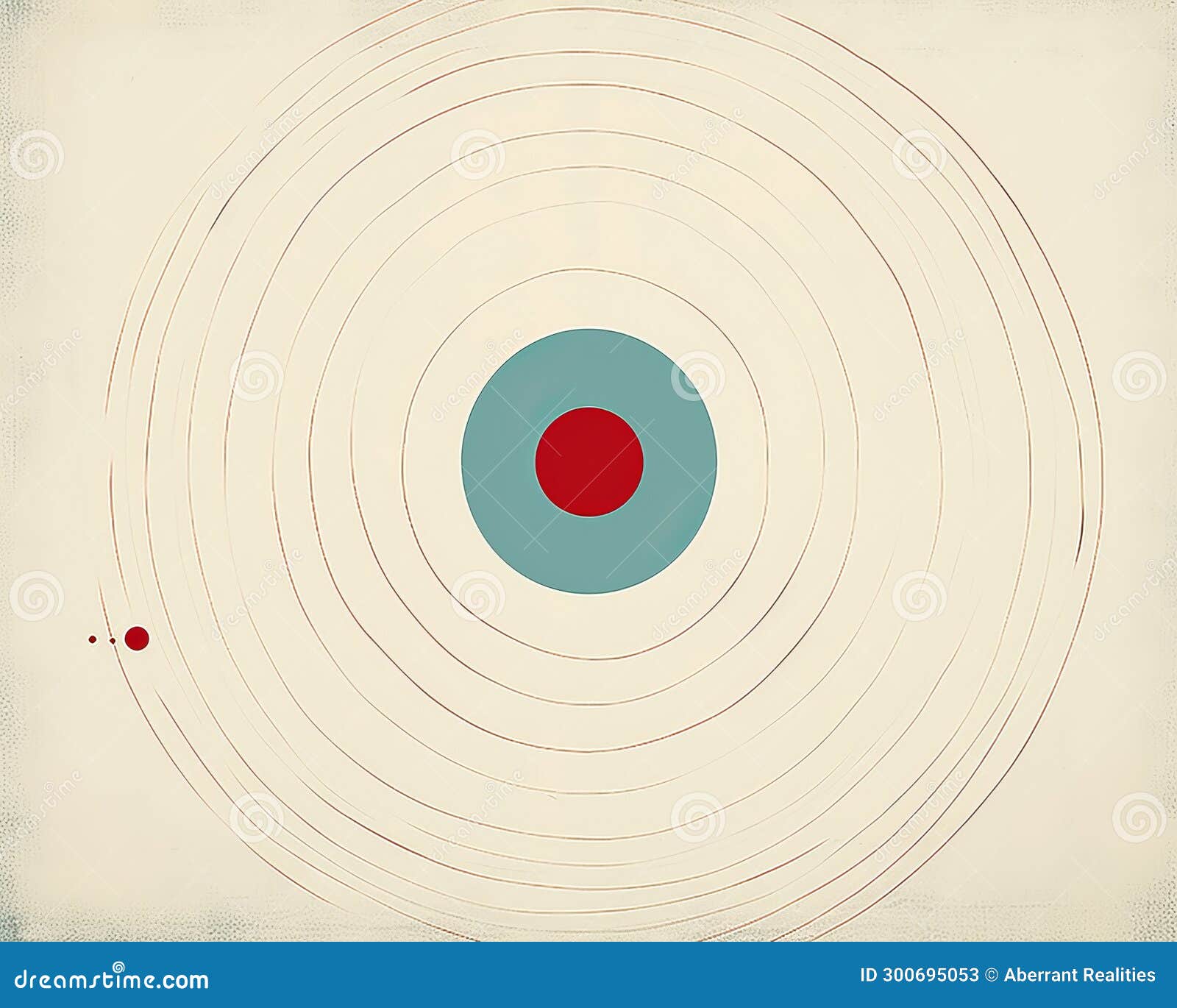 An Illustration of a Target with a Red Dot in the Center Stock ...