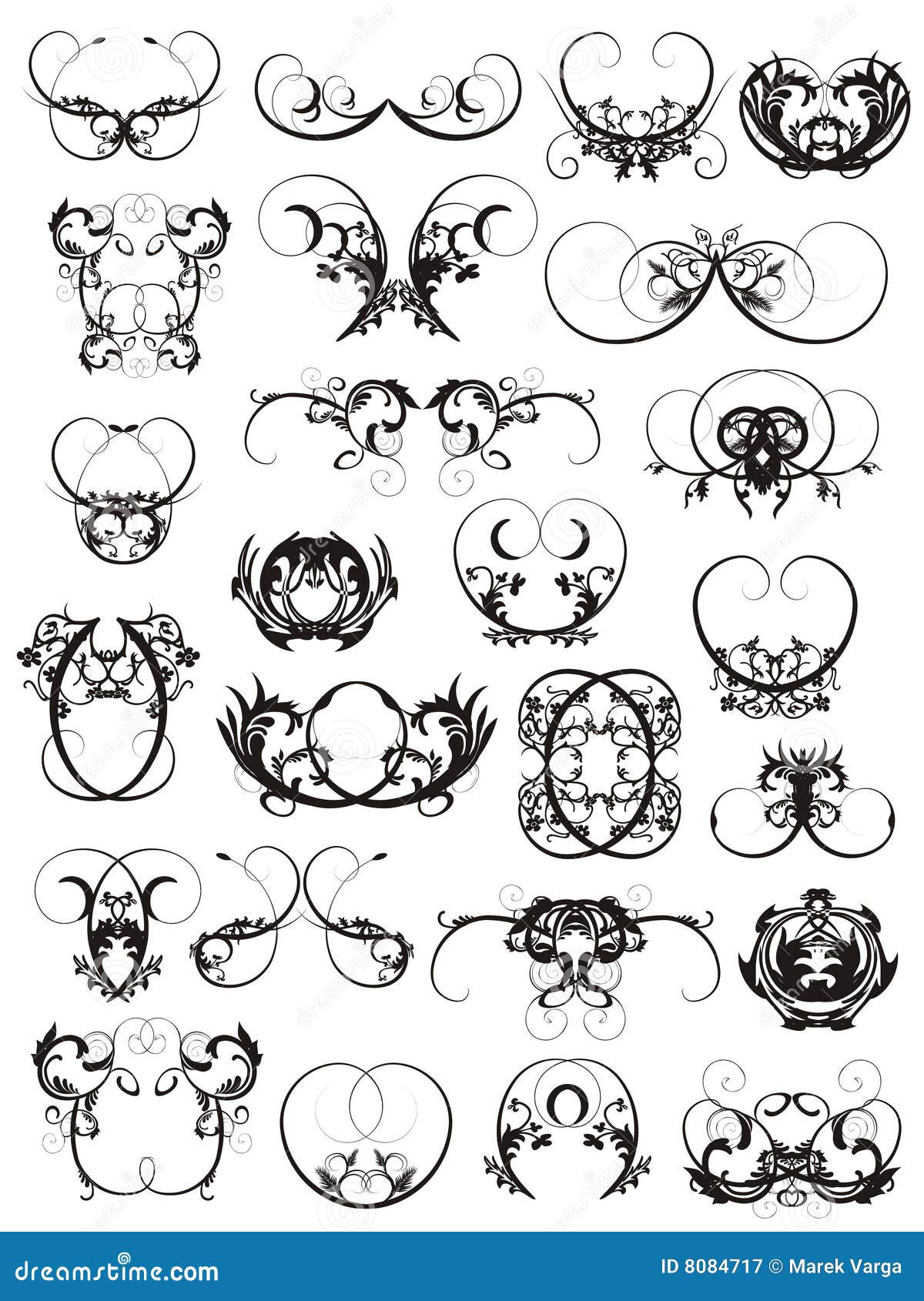 Illustration of Tattoo Design Elements Stock Vector - Illustration of ...