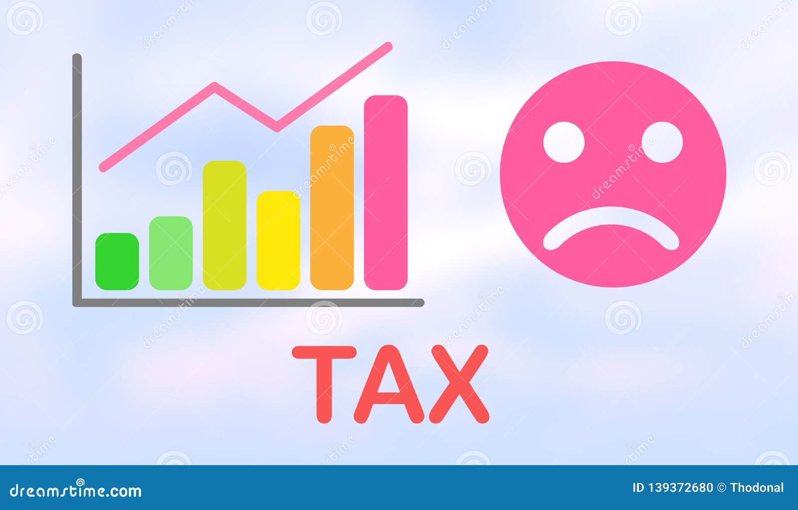 Concept of tax increase stock illustration. Illustration of taxes ...