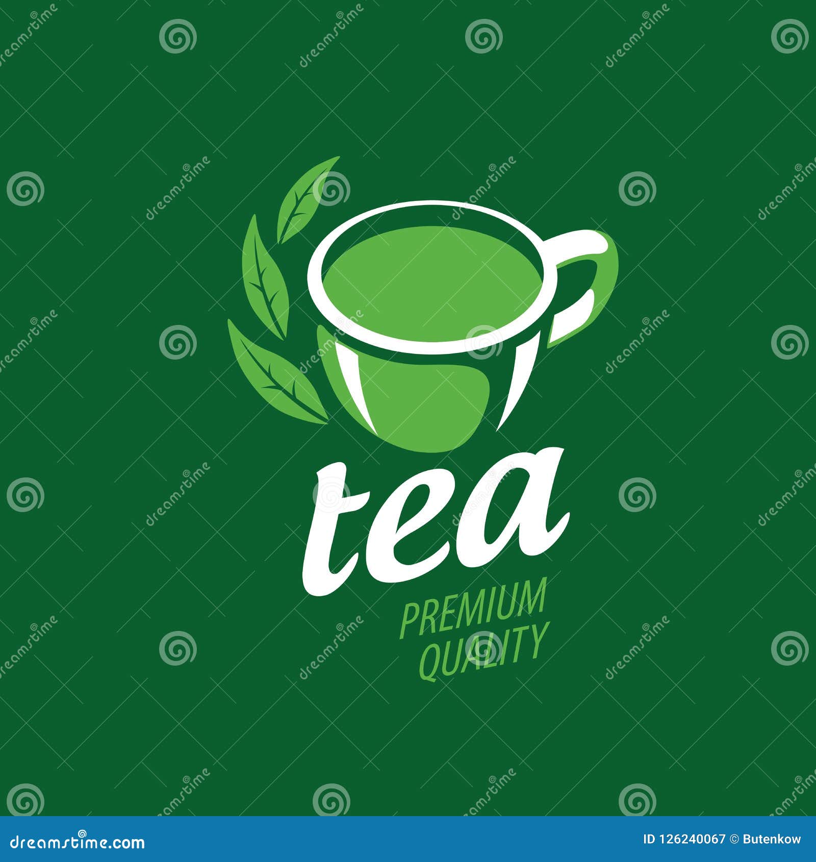 Vector logo tea stock vector. Illustration of health - 126240067