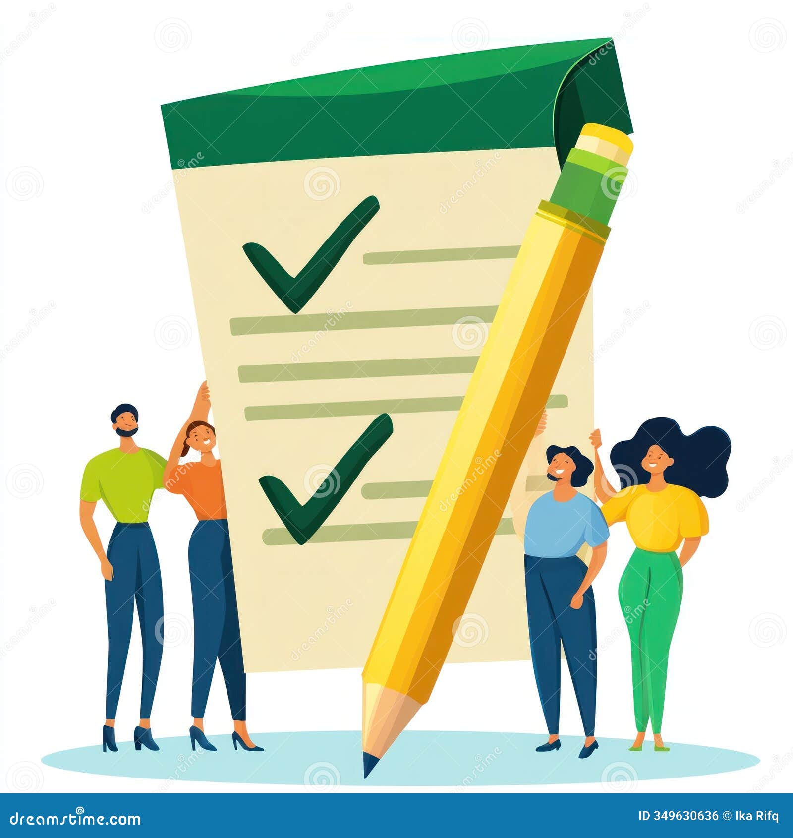 Project Completion In IT Project Vector Illustration | CartoonDealer ...