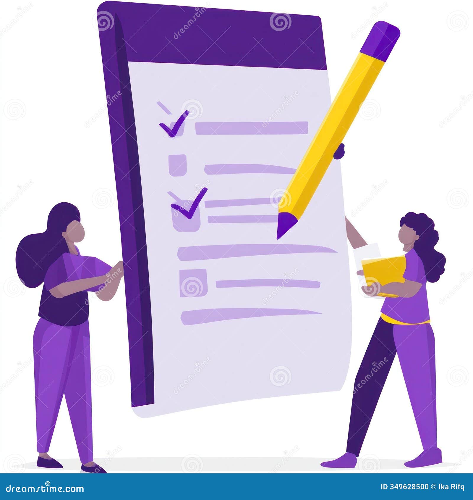 Completing Checklist On Clipboard. Business Concept. Clipboard With ...