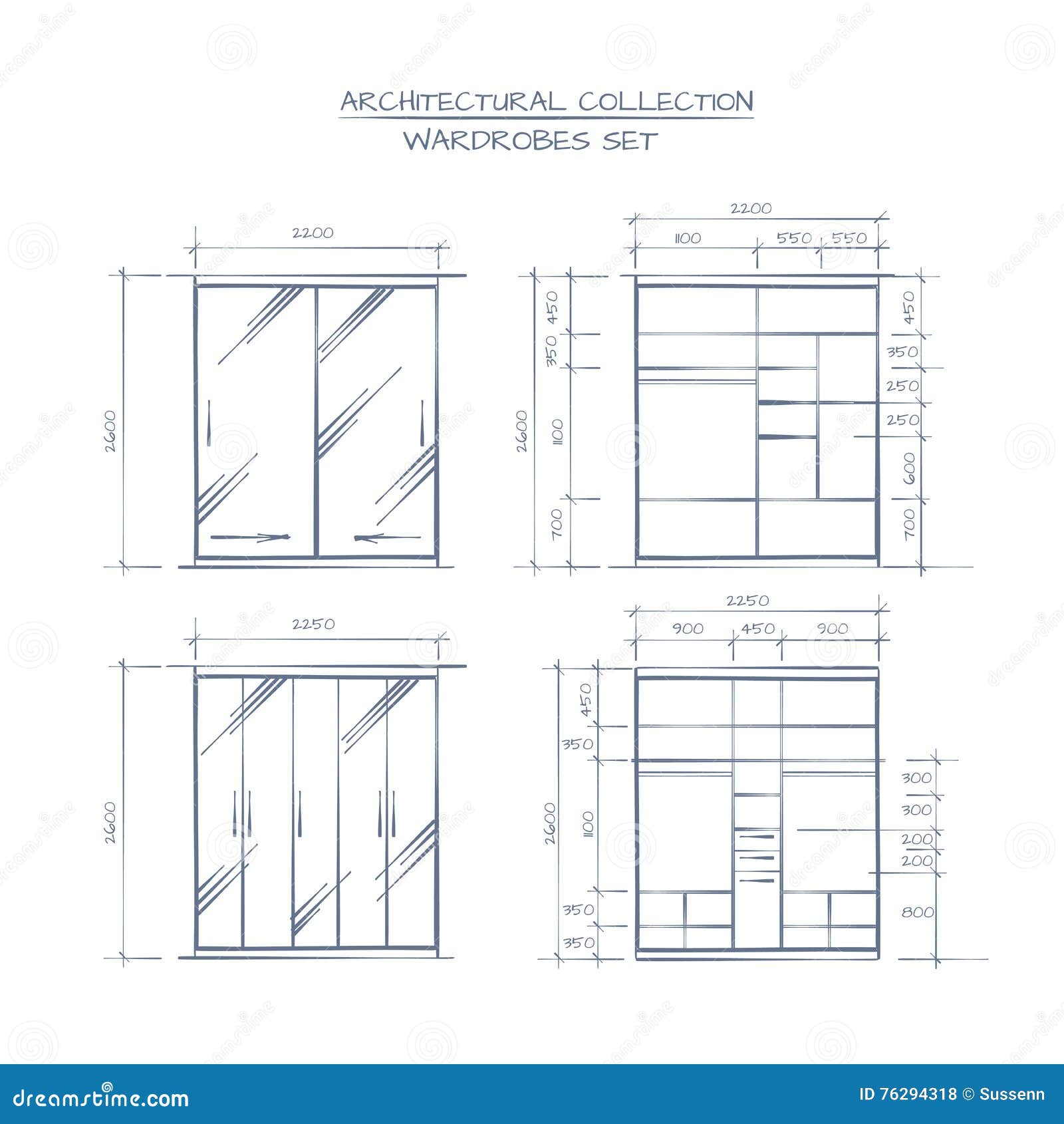 Illustration Technique De Garde-robe Illustration de Vecteur ...