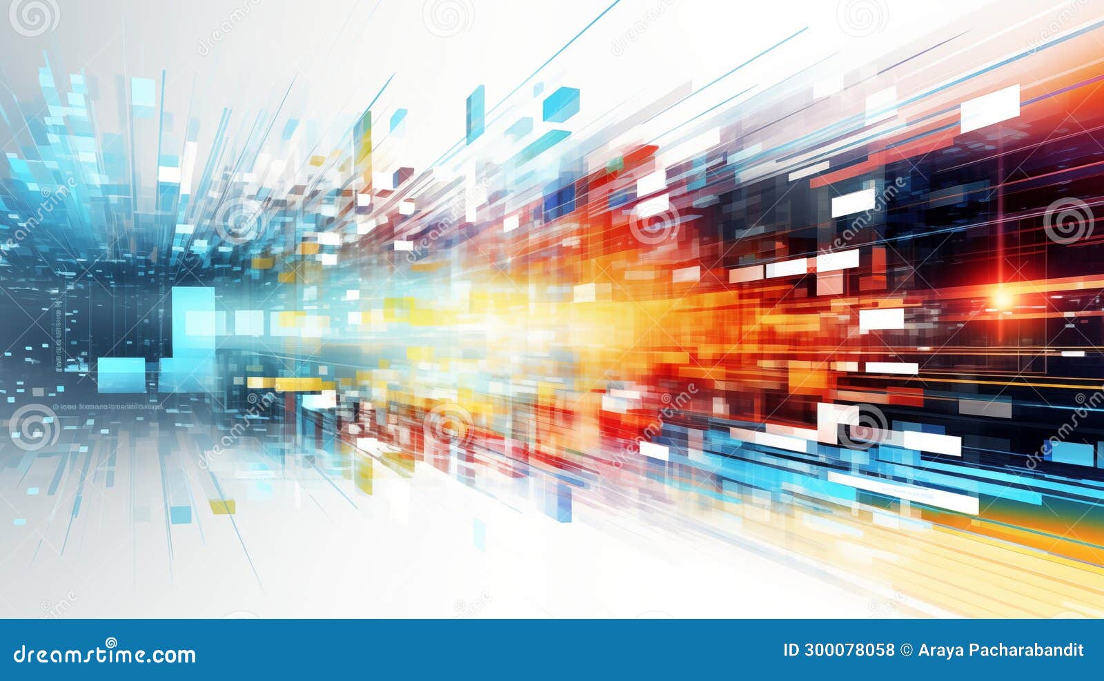 Creative Technology Backdrop Illustrating Dynamic and Integrated ...