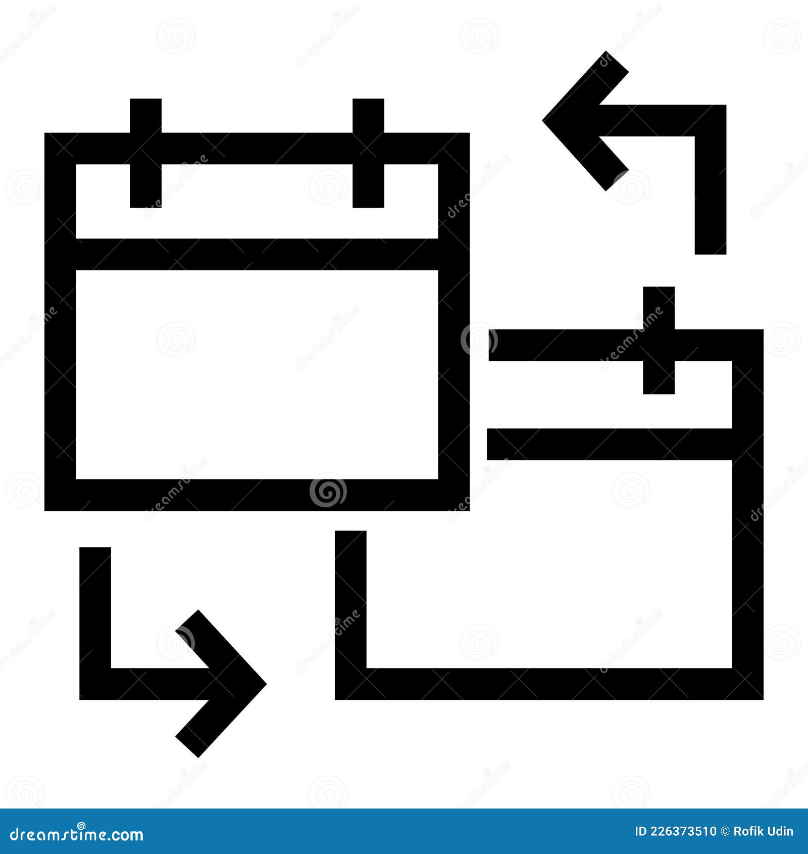 Reverse Icon. Line Style Icon Design. UI. Illustration Of Reverse Icon ...