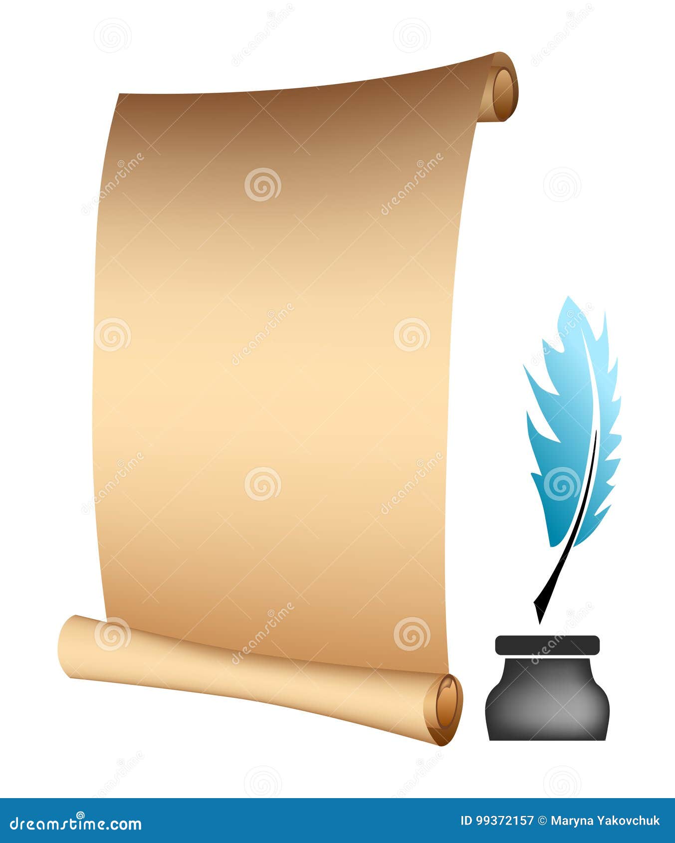 The poem sign stock vector. Illustration of parchment - 99372157