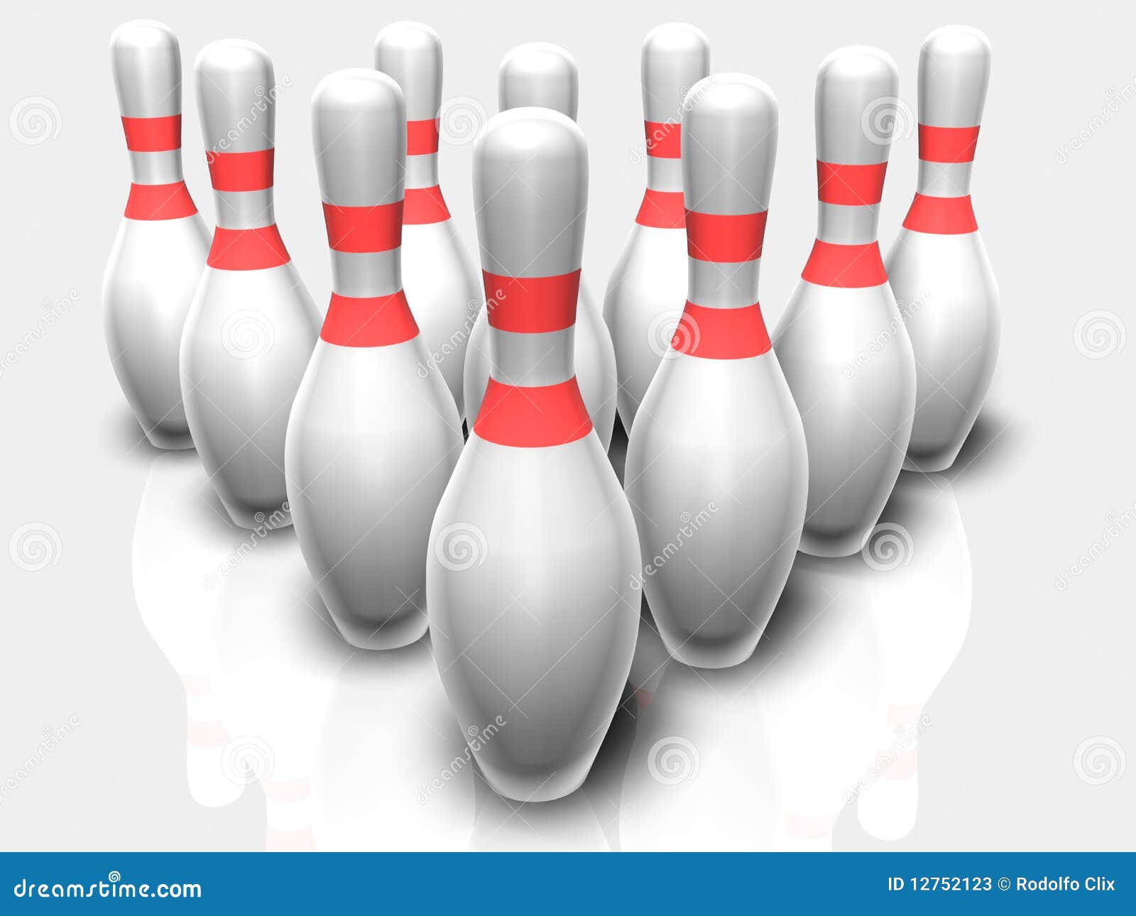 Illustration of ten pins stock illustration. Illustration of complete ...