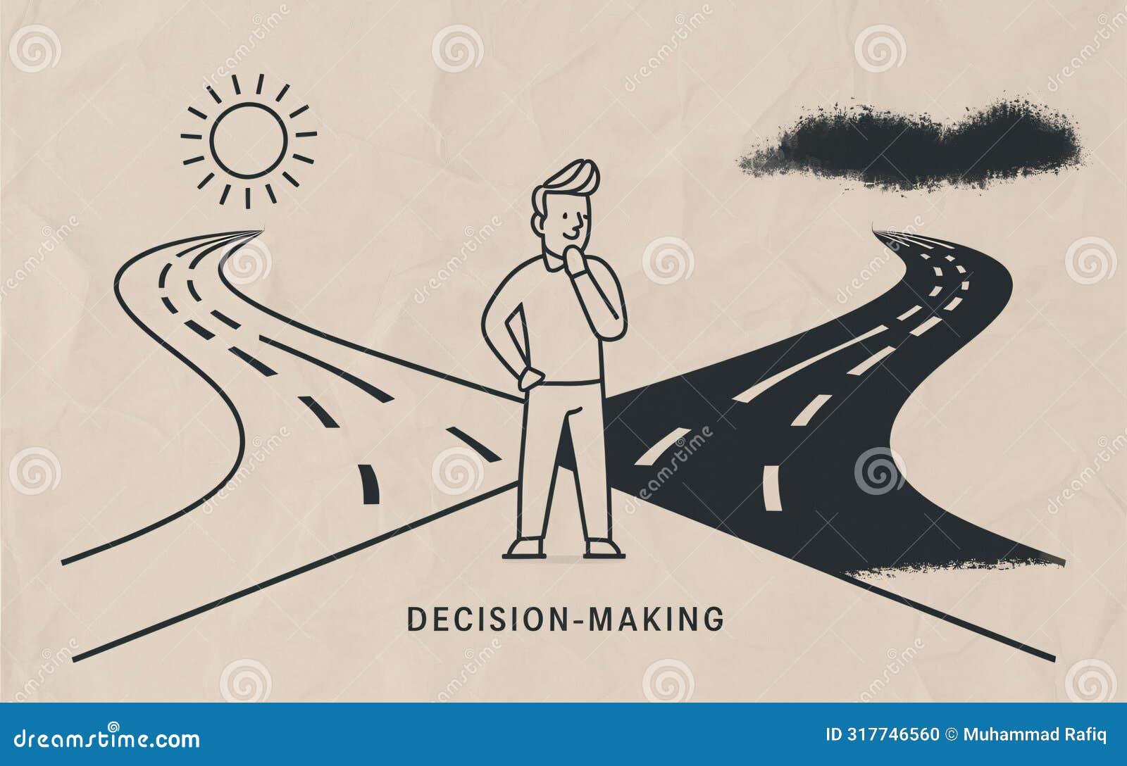 Decision making stock illustration. Illustration of solution - 317746560