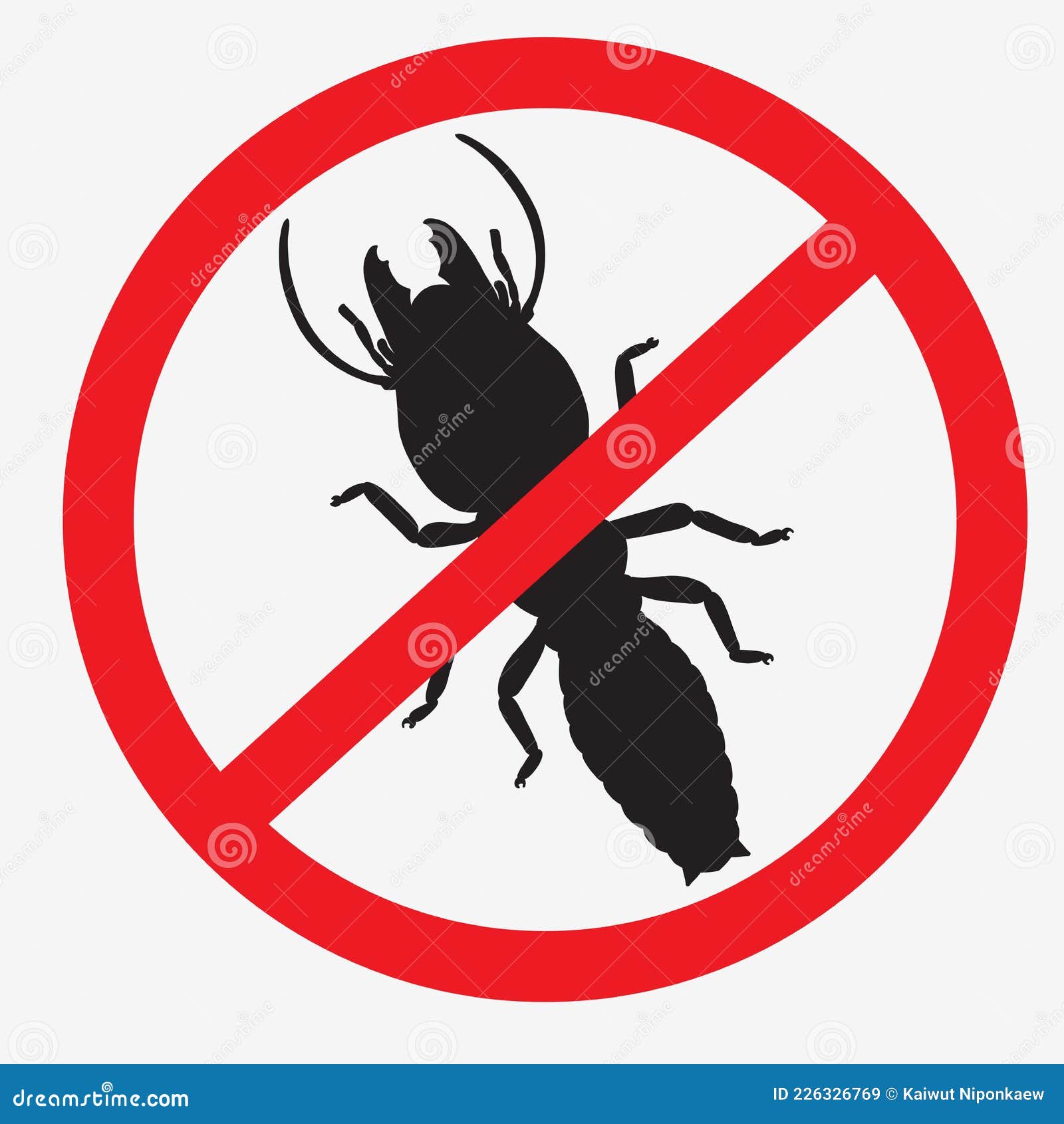 Illustration of Termite Extermination Stock Vector - Illustration of ...