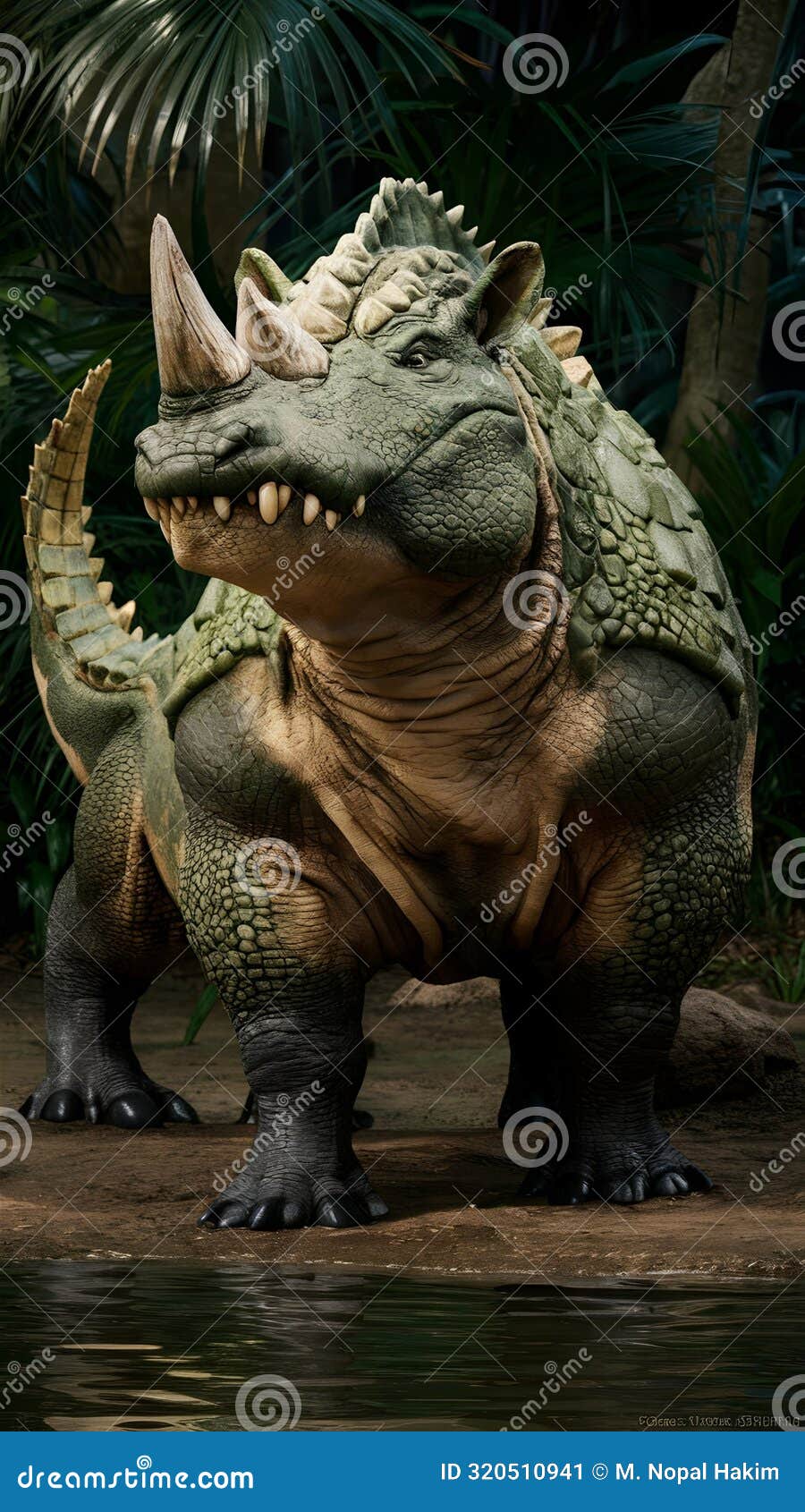 Illustration of a Terrifying Beast from Genetic Engineering that ...