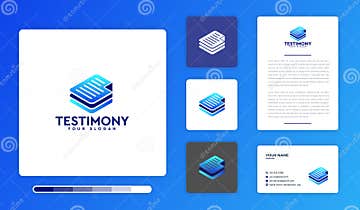 Illustration of Testimony Logo Design Stock Vector - Illustration of ...