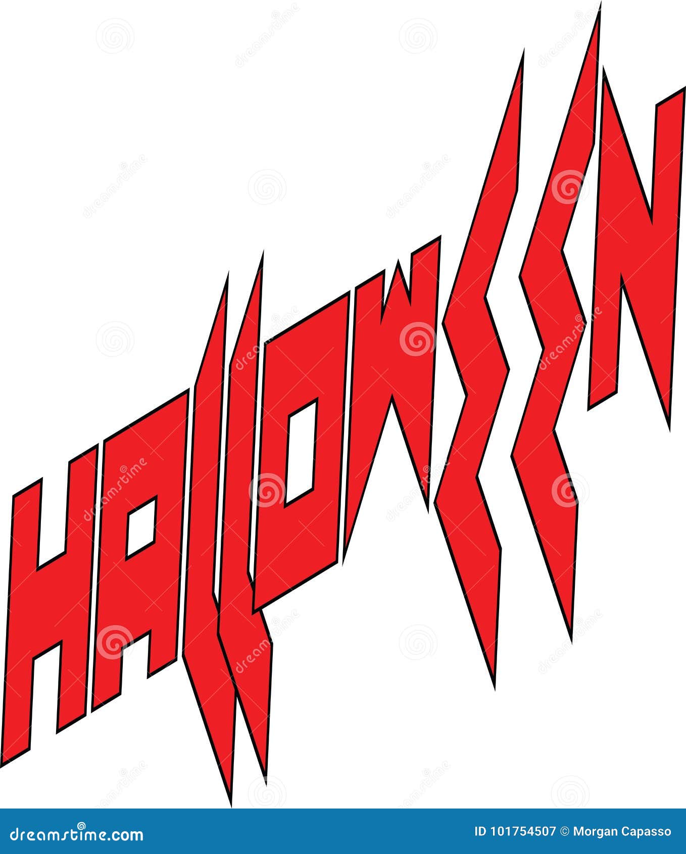 Halloween Text Sign Message Stock Vector - Illustration of isolated ...