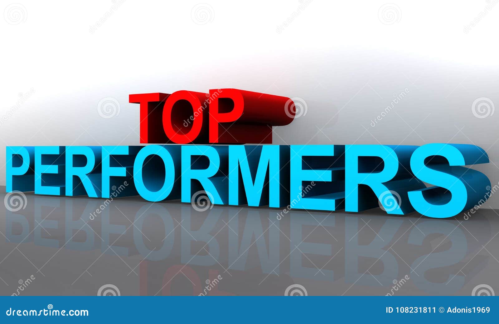 Top performers stock illustration. Illustration of metric - 108231811