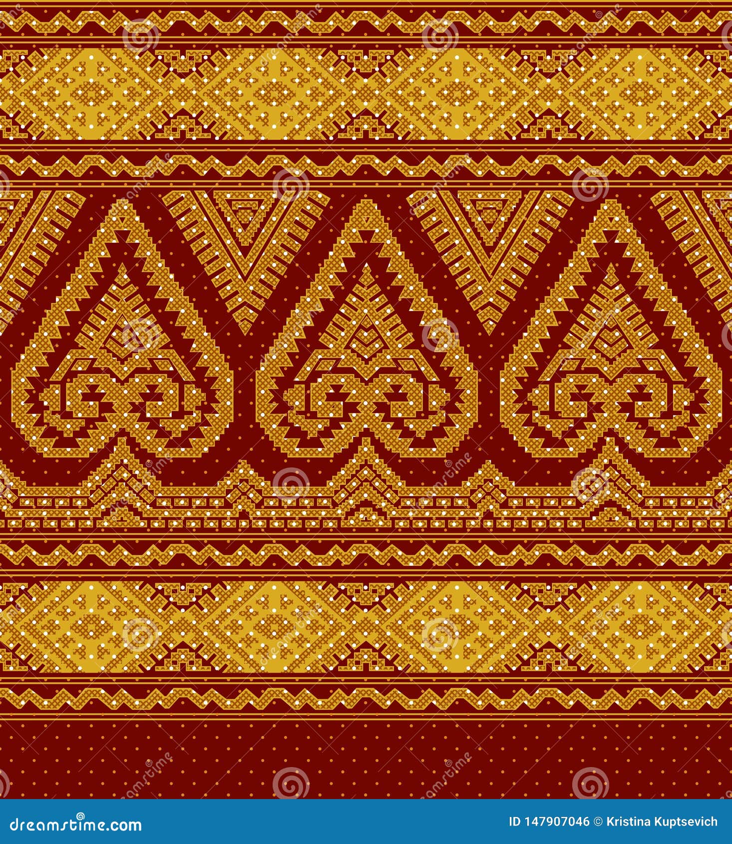 Illustration of Textile Ethnic Ornament Stock Illustration ...