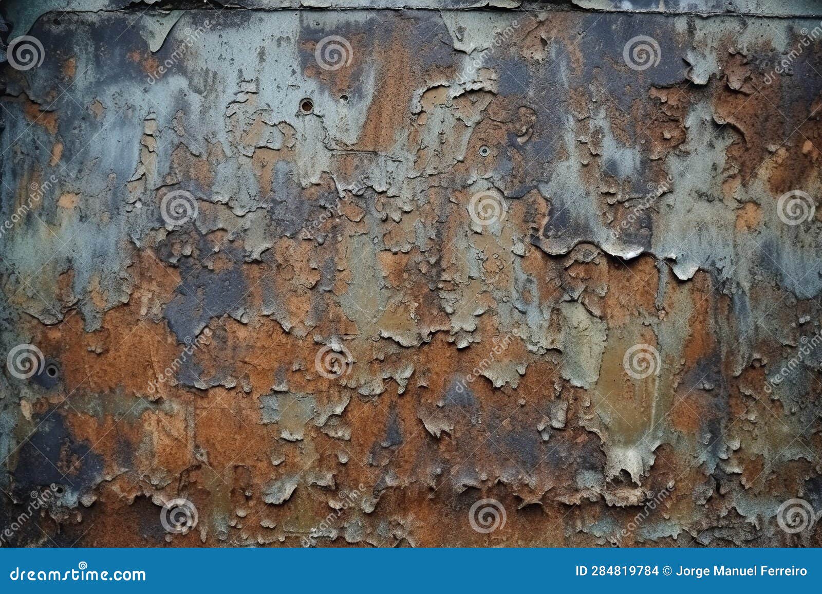 Illustration, the Texture of an Old Rusty Wall with Stains, Ai ...