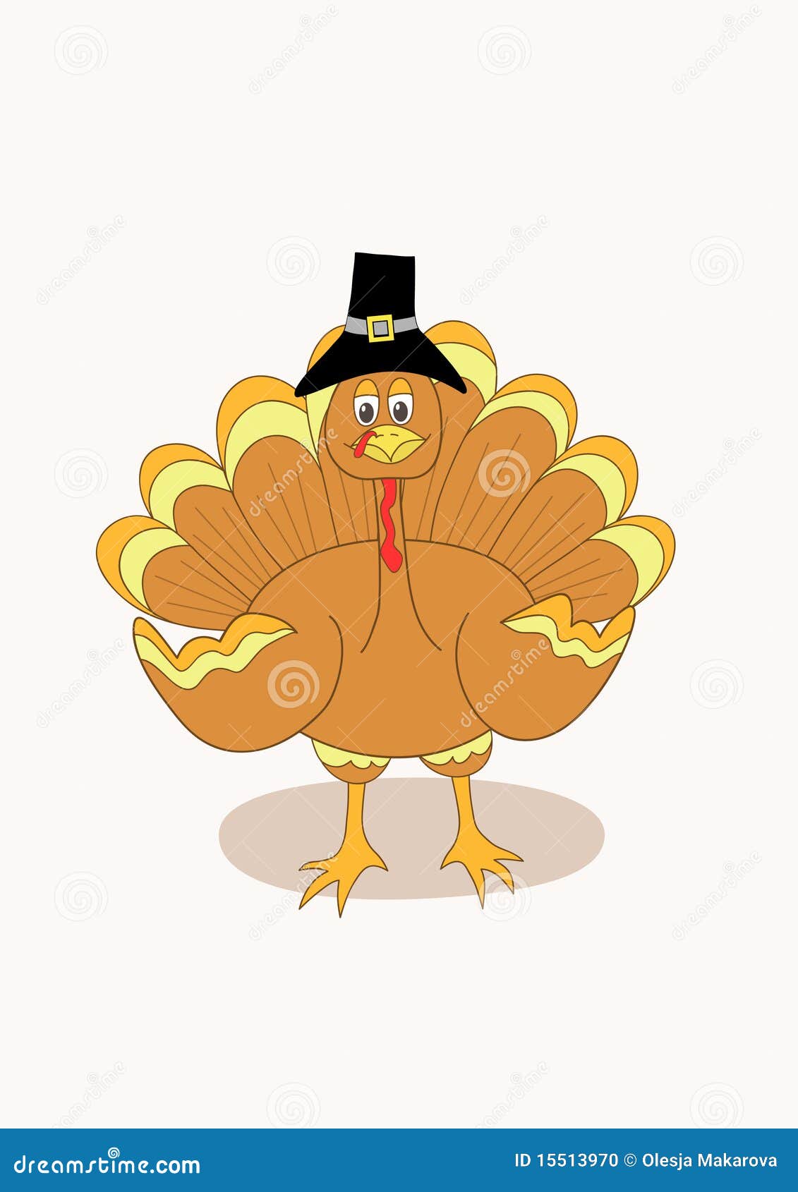 Illustration of a Thanksgiving Turkey Stock Vector - Illustration of ...