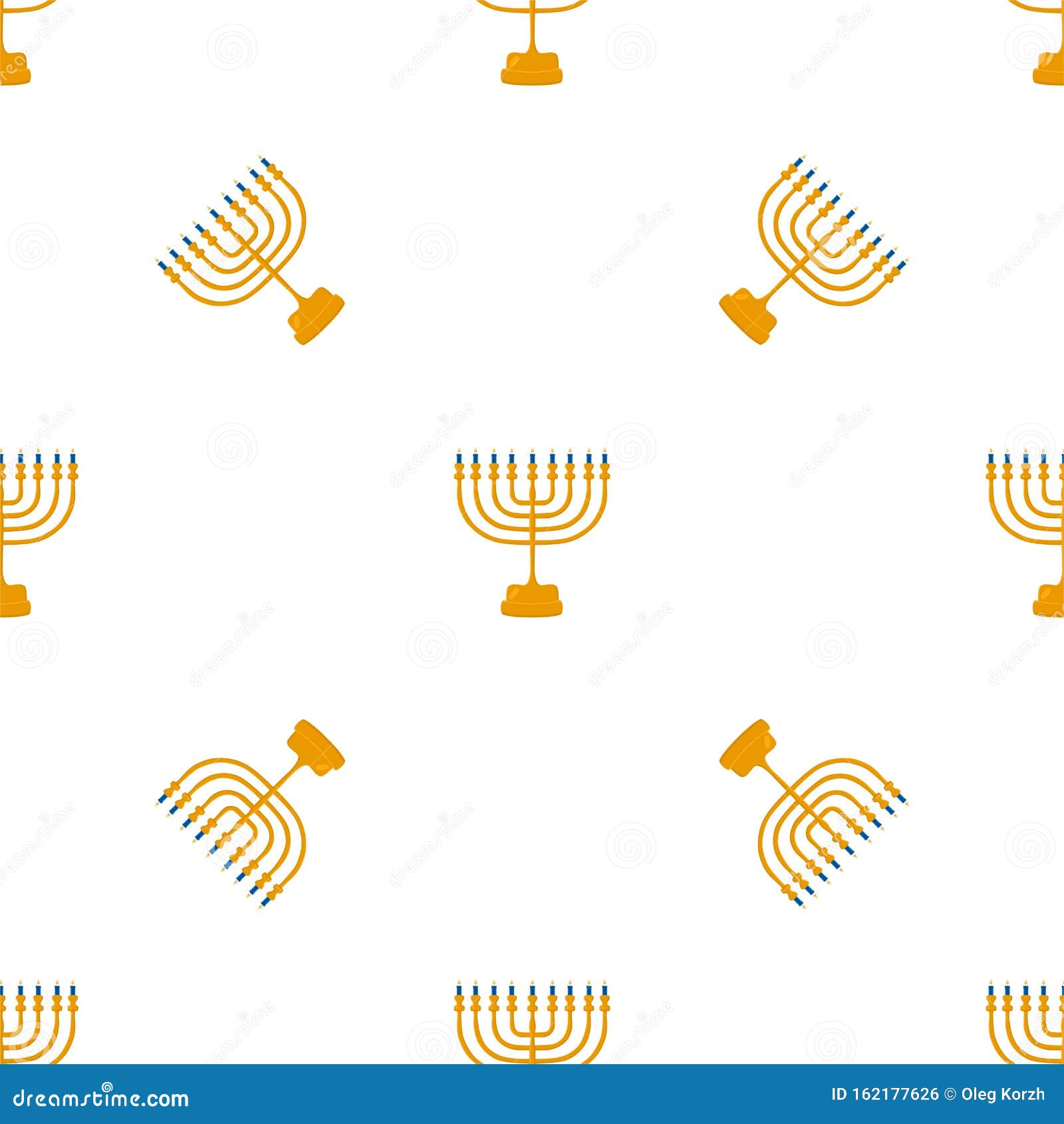 Illustration on Theme Big Colored Pattern Menorah Stock Vector ...