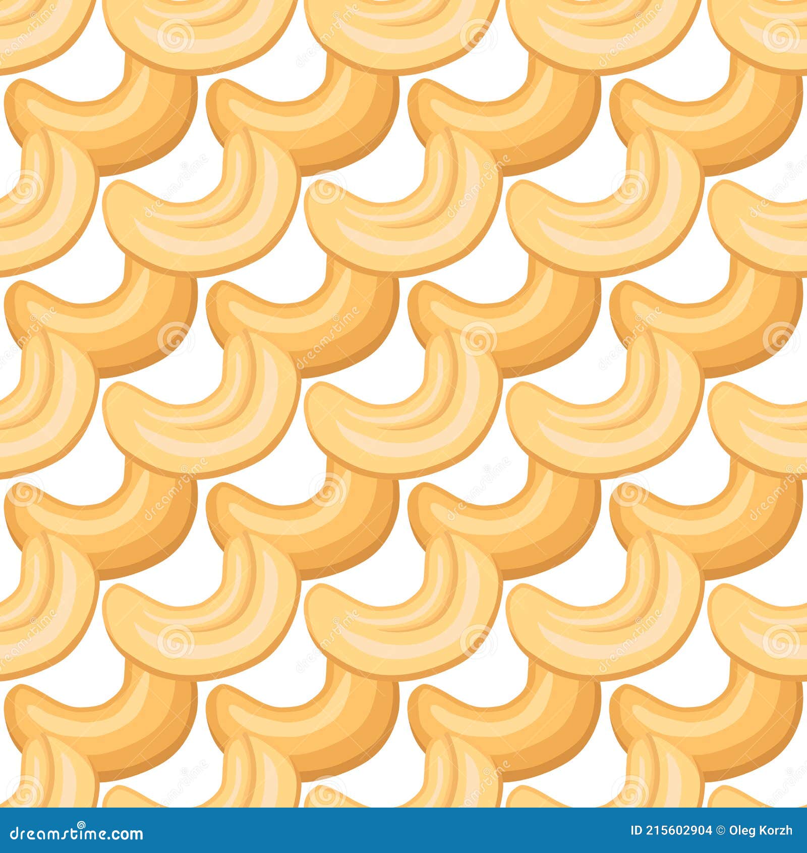 Illustration on Theme Big Pattern Identical Types Cashew Stock Vector ...