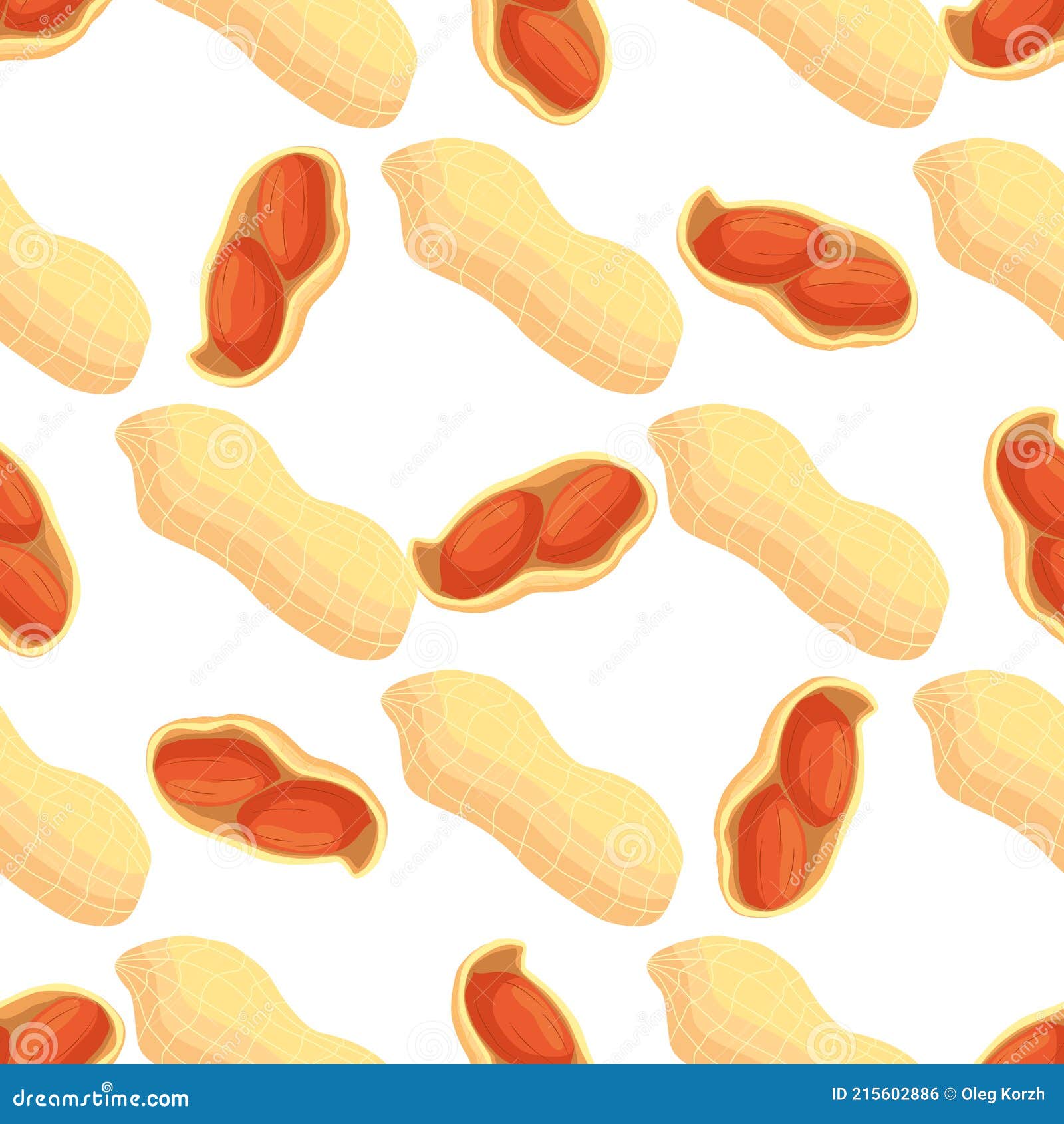 Illustration on Theme Big Pattern Identical Types Peanut Stock Vector ...