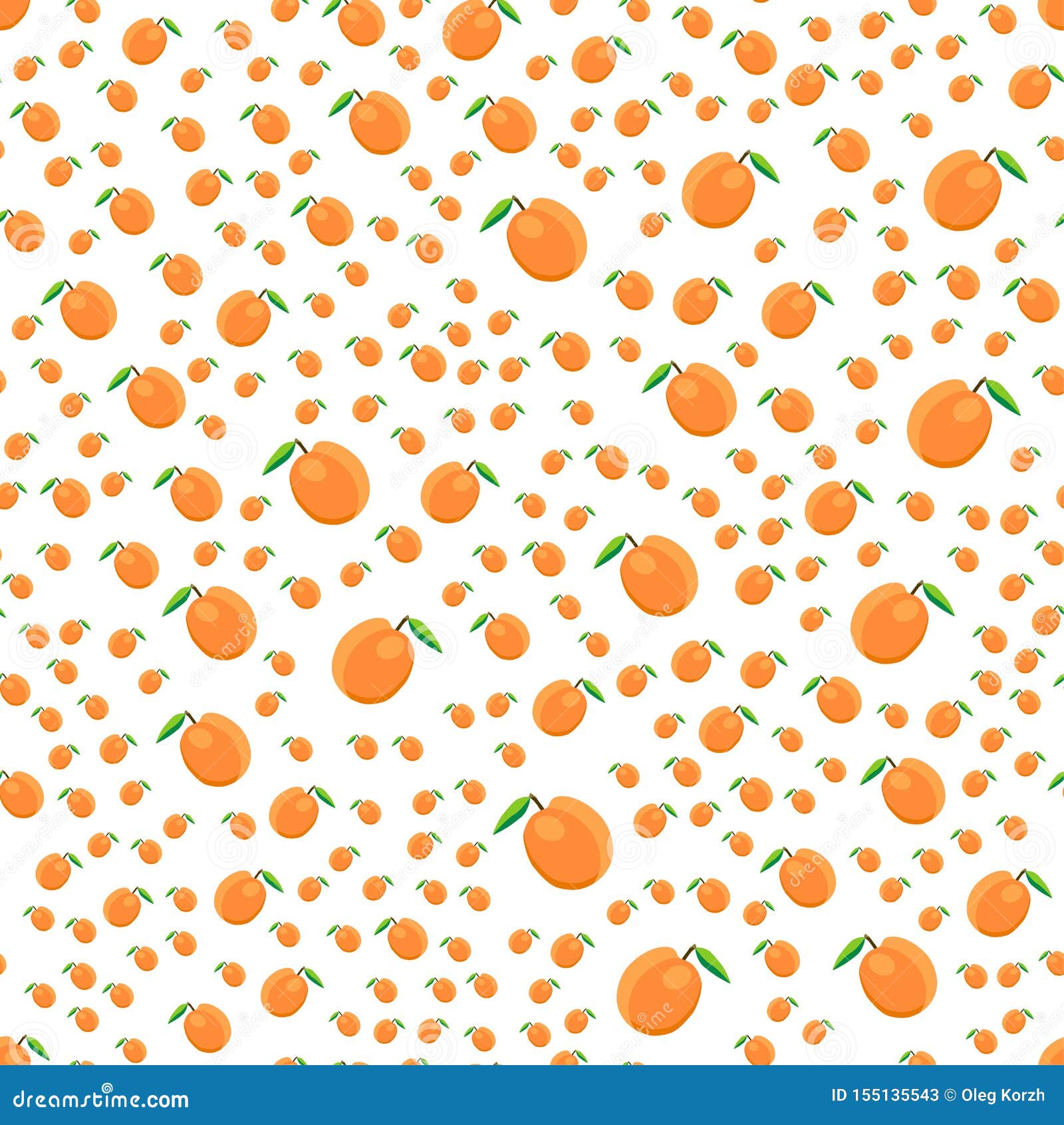 Illustration on Theme Colored Seamless Apricot Pattern Stock Vector ...