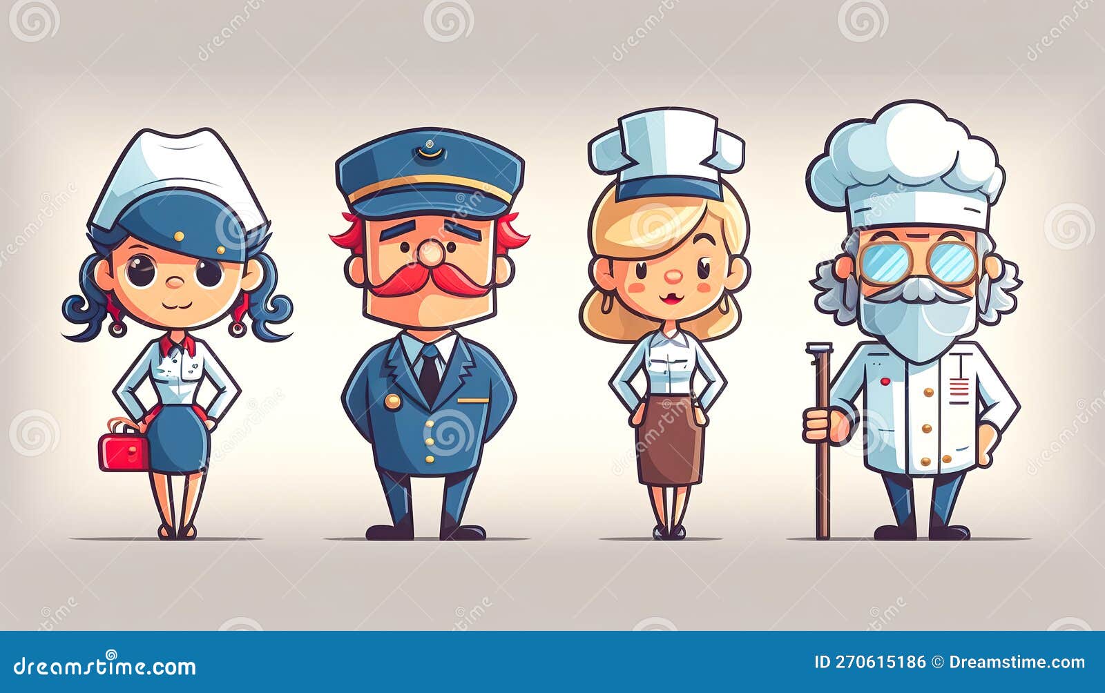 Illustration on the Theme of Different Professions, Generative AI ...