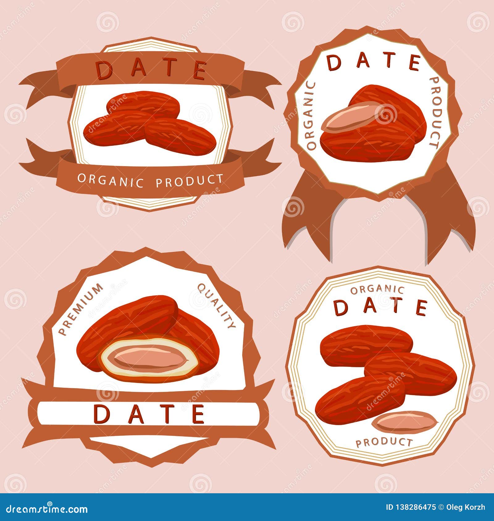 Illustration on Theme Different Types of Date Fruit for Healthy Life ...