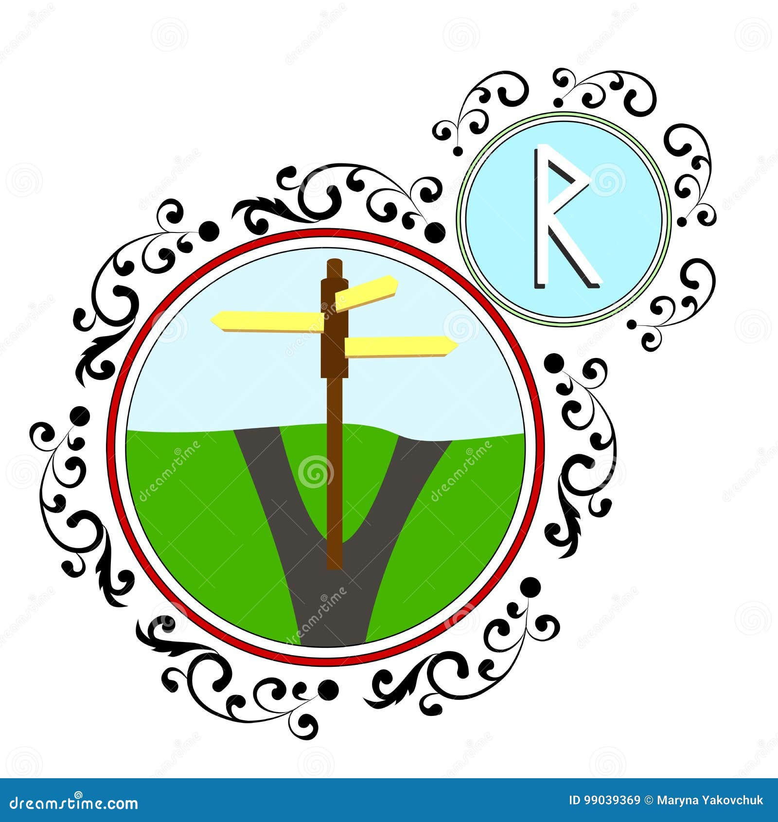 Raidu Of Runes Alphabet Vector Illustration | CartoonDealer.com #256517398