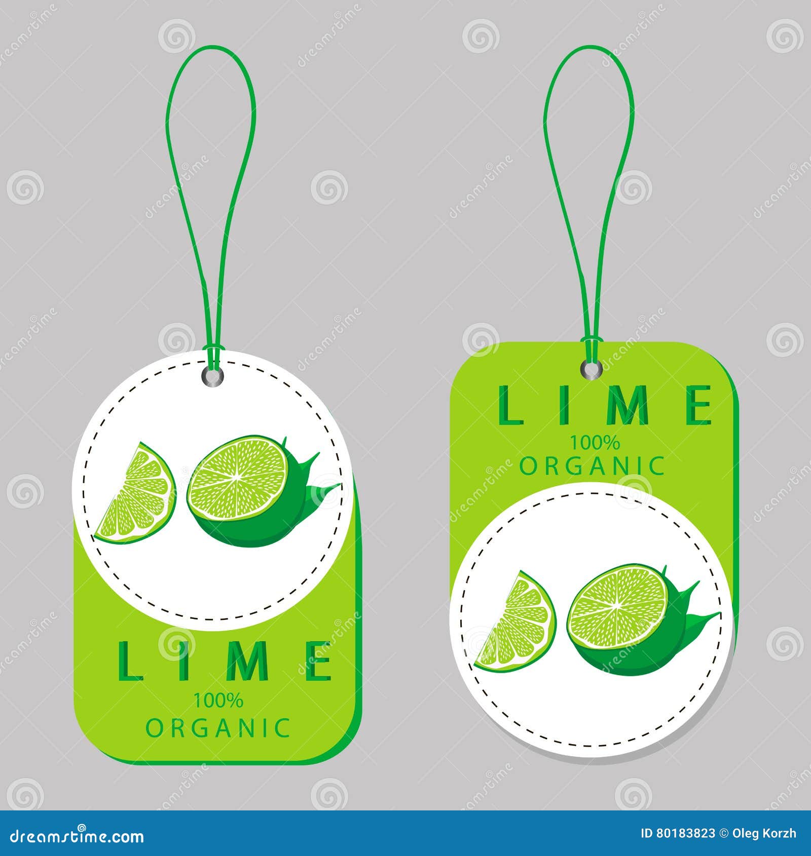 Illustration on the Theme of Fruit Lime, Label Market Stock Vector ...