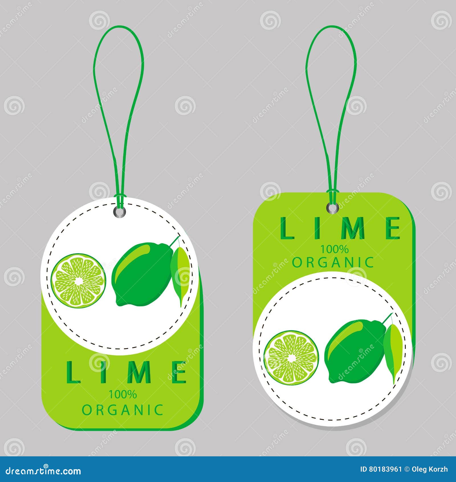 Illustration on the Theme of Fruit Lime, Label Market Stock Vector ...