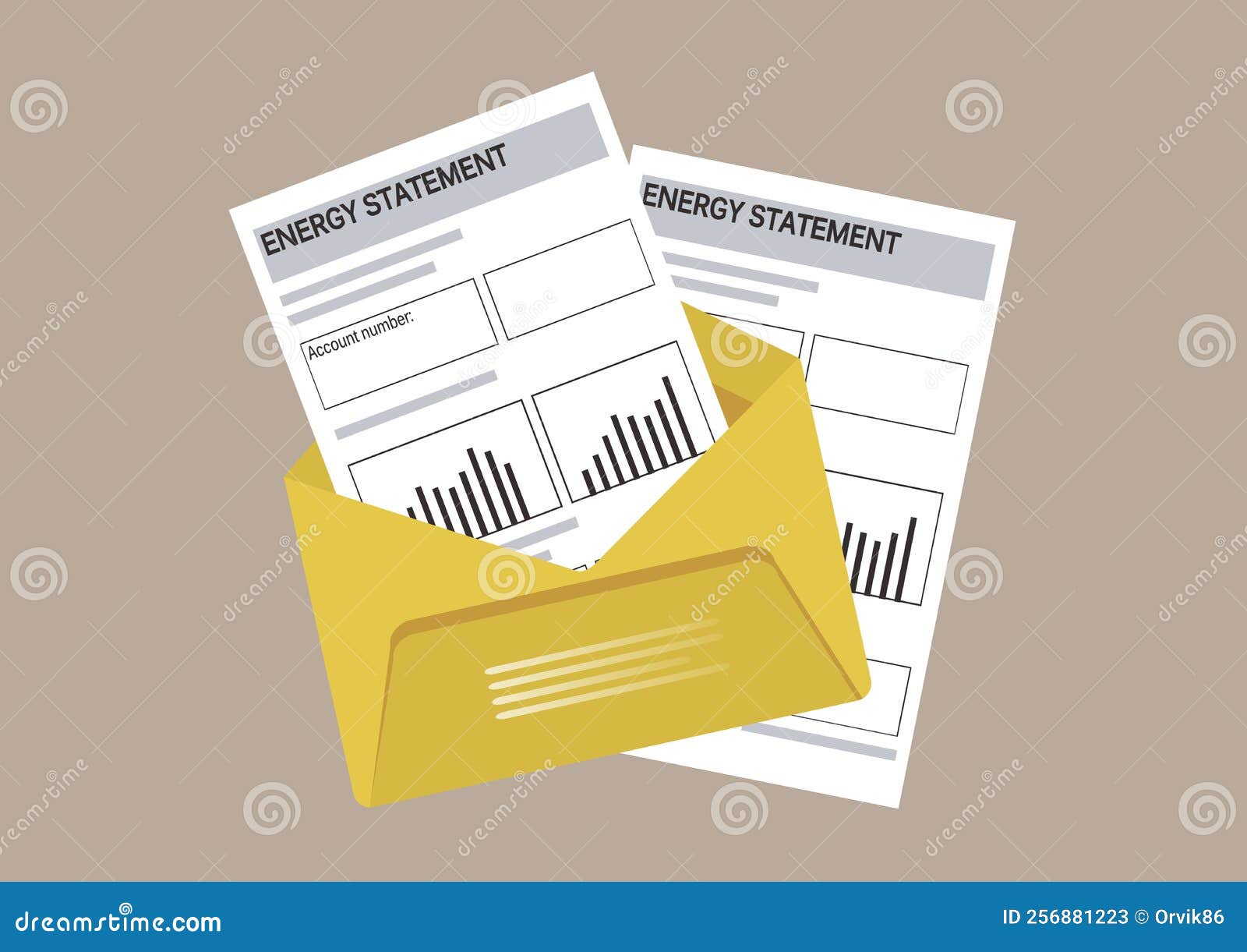 Illustration on the Theme of Payment for Electricity, the Energy Crisis ...