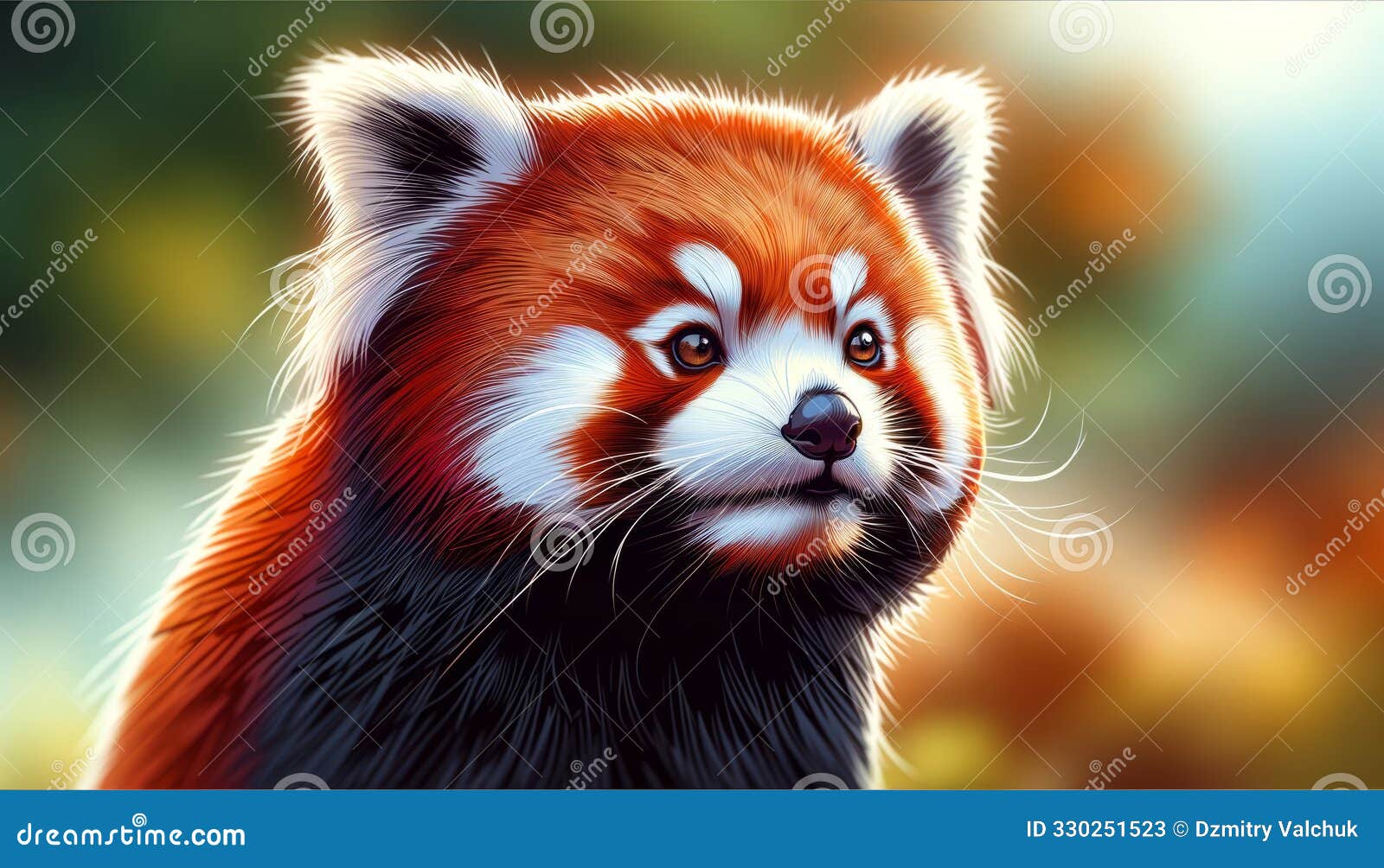 Illustration on the Theme, Red Panda Stock Illustration - Illustration ...