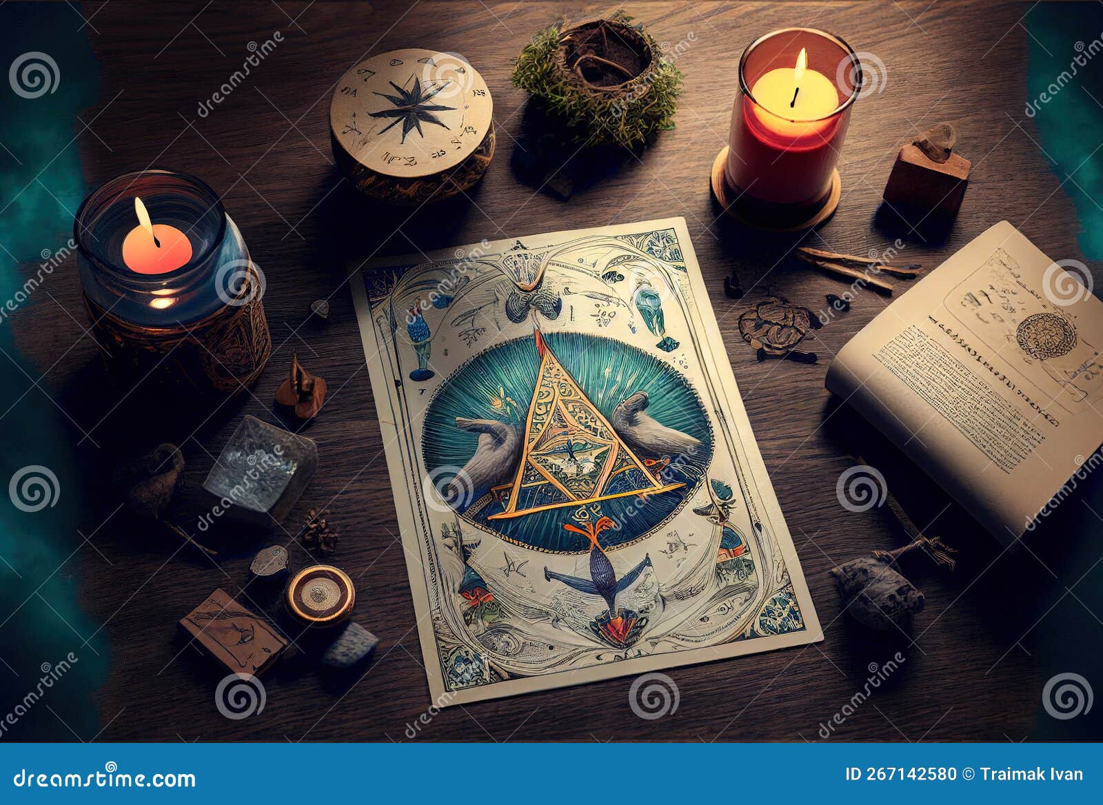 Illustration on the Theme of Witchcraft, Magic and Communication with ...