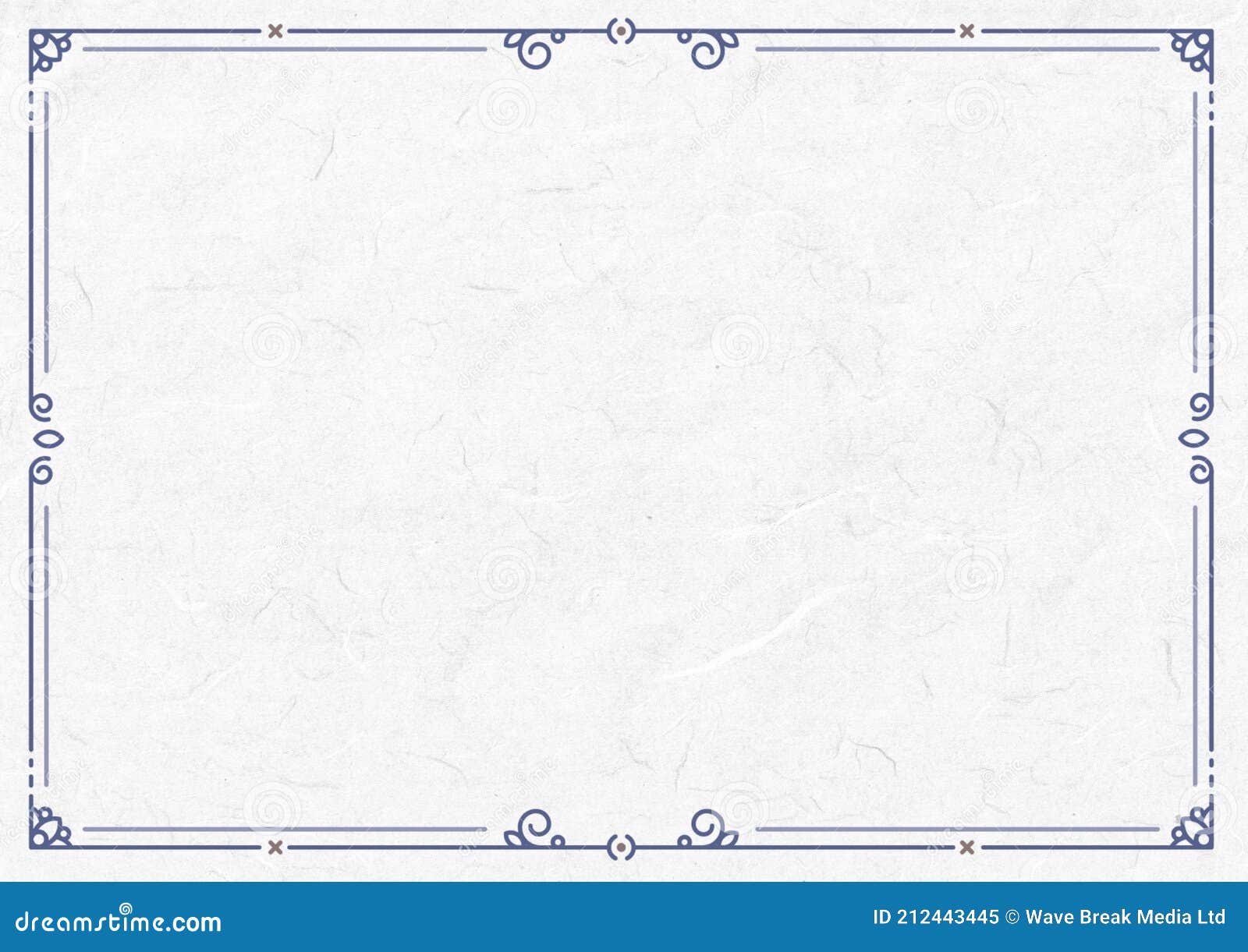 Illustration of Thin Blue Line Decorative Rectangular Frame Stock ...