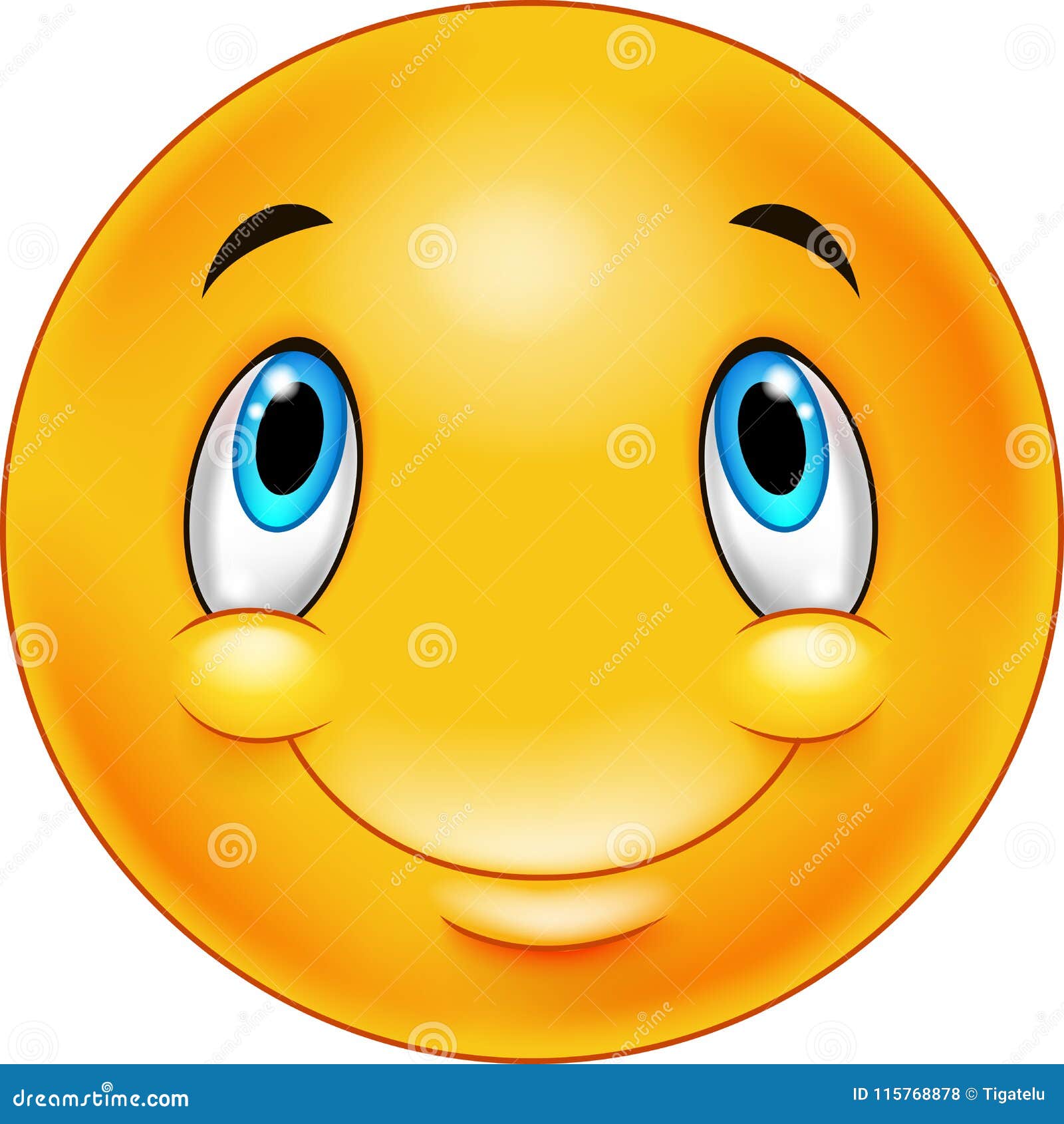 Thinking Emoticon Smiley Vector Illustration | CartoonDealer.com #115768878