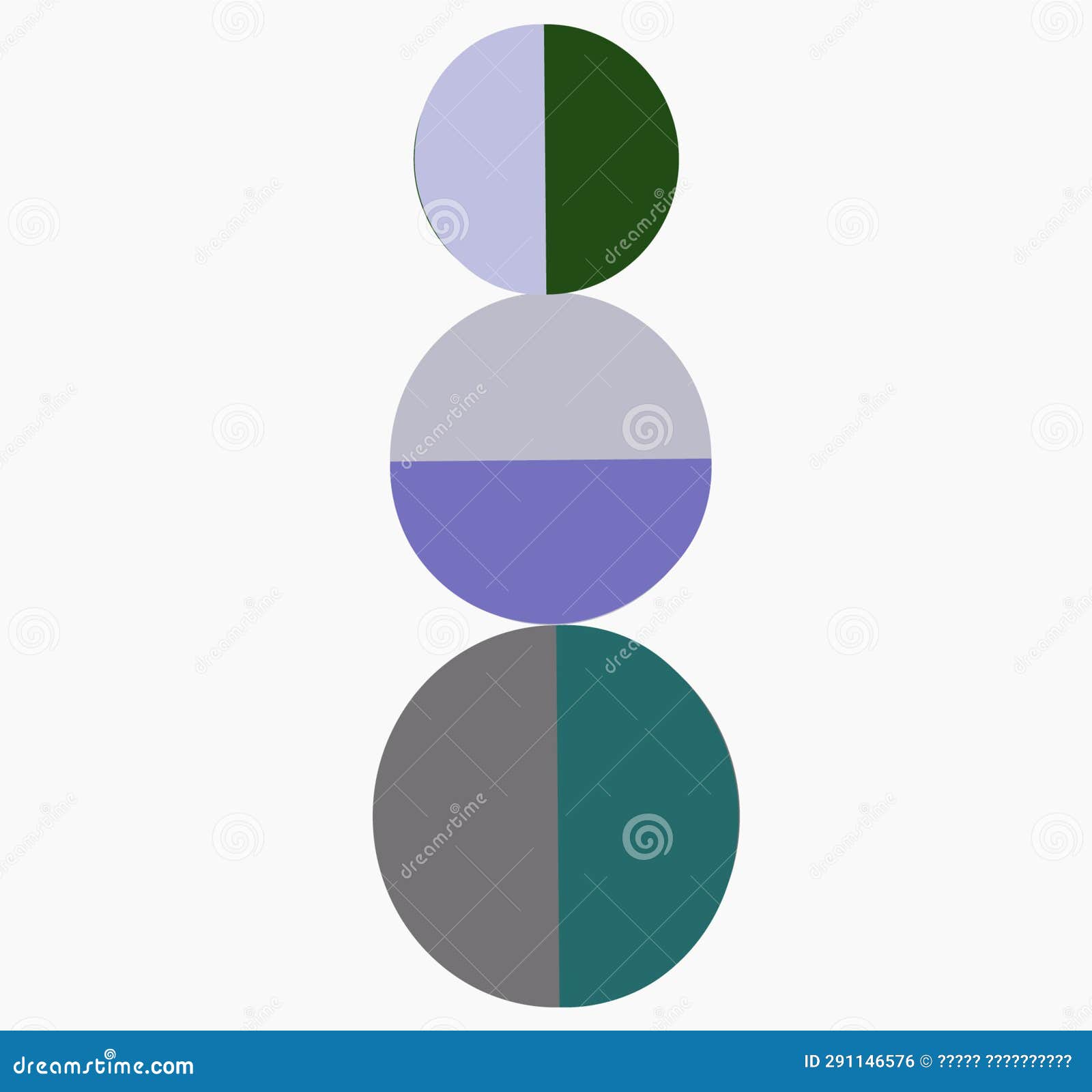 Illustration of Three Abstract Drawings Stock Vector - Illustration of ...